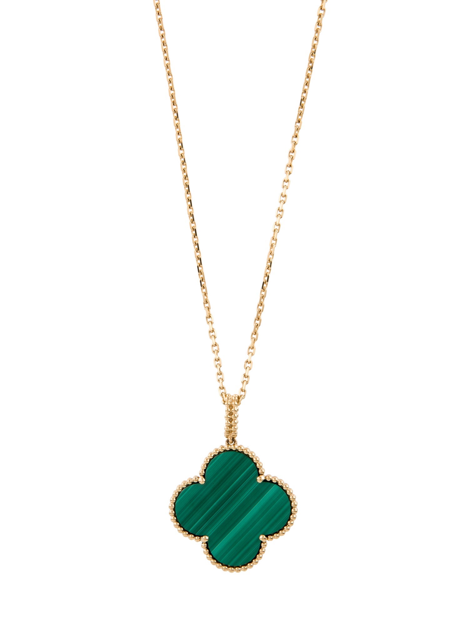 Van Cleef & Arpels 1 Motif Magic Alhambra Necklace - 18K Yellow Gold ...