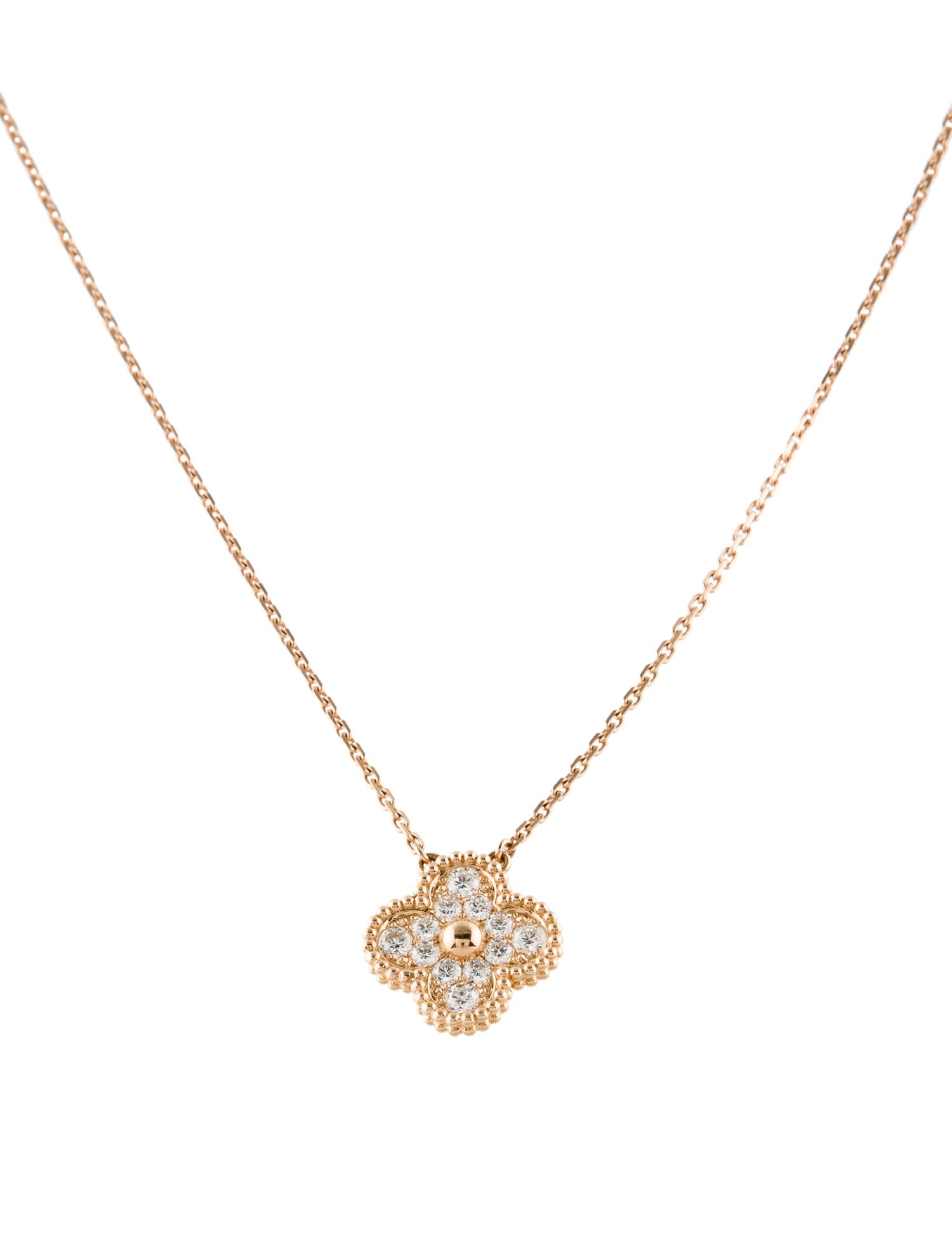 Van Cleef & Arpels 2023 Limited Edition Vintage Alhambra Necklace - 18K ...