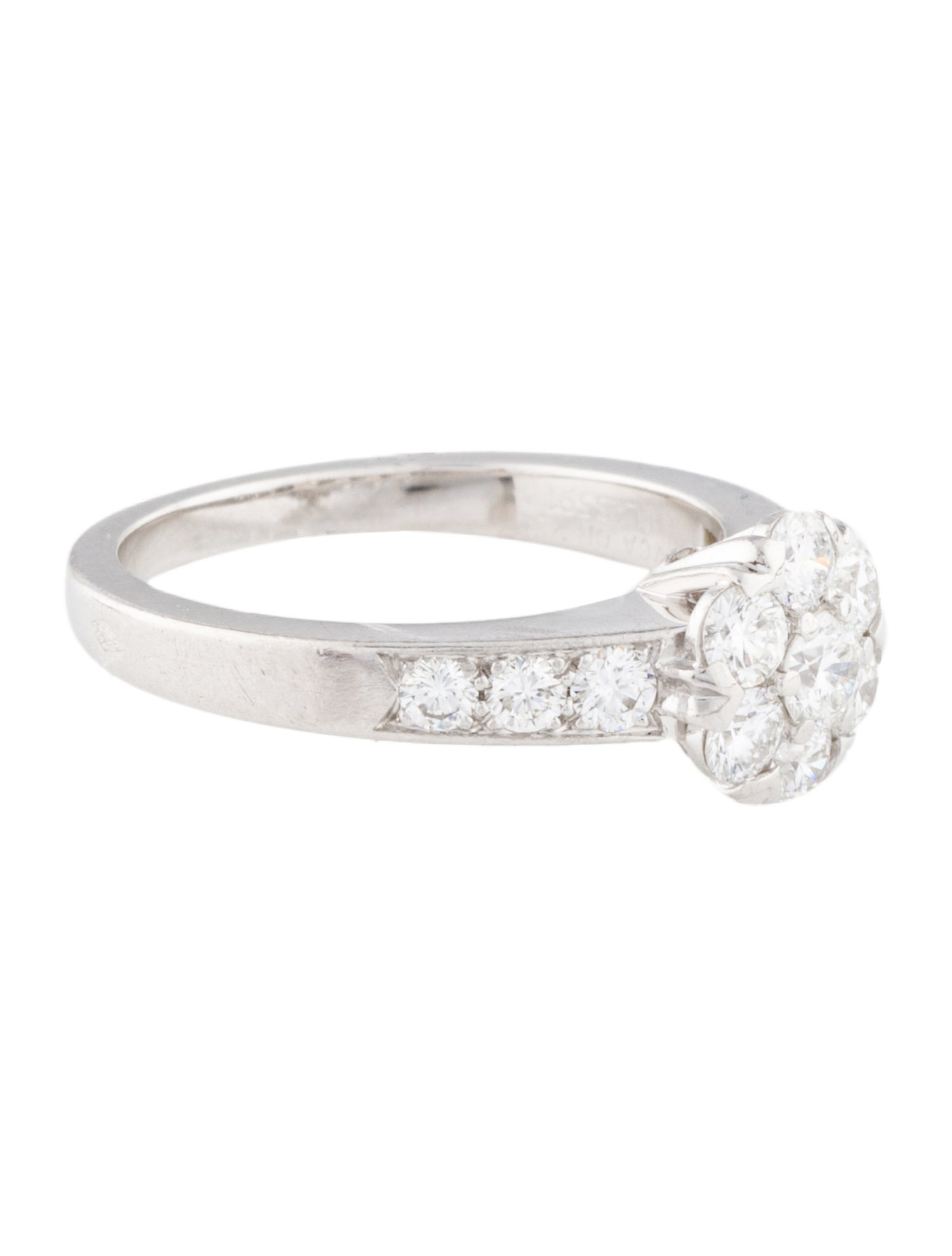 Van Cleef & Arpels Fleurette Ring - 18K White Gold Cocktail Ring, Rings ...