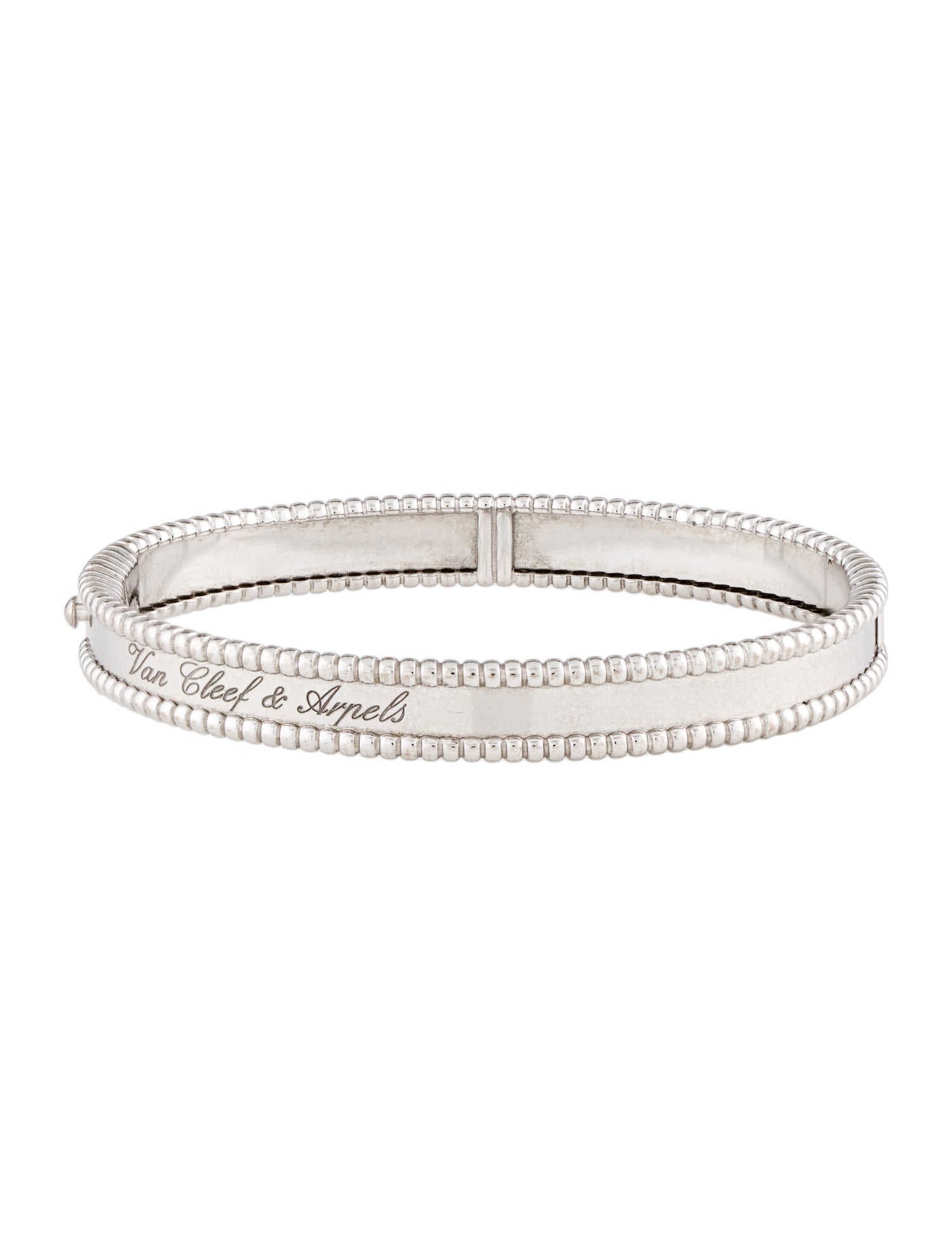 Van Cleef & Arpels Perlée Signature Bracelet, Medium Model - Rhodium ...