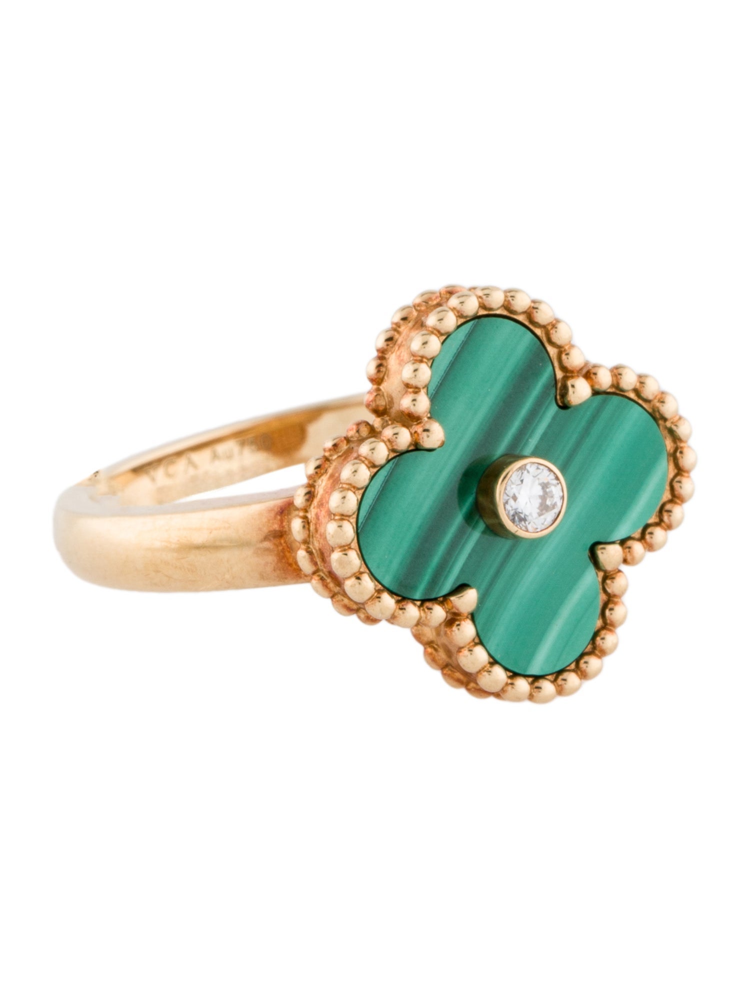 Van Cleef & Arpels Vintage Alhambra Ring - 18K Yellow Gold Cocktail ...