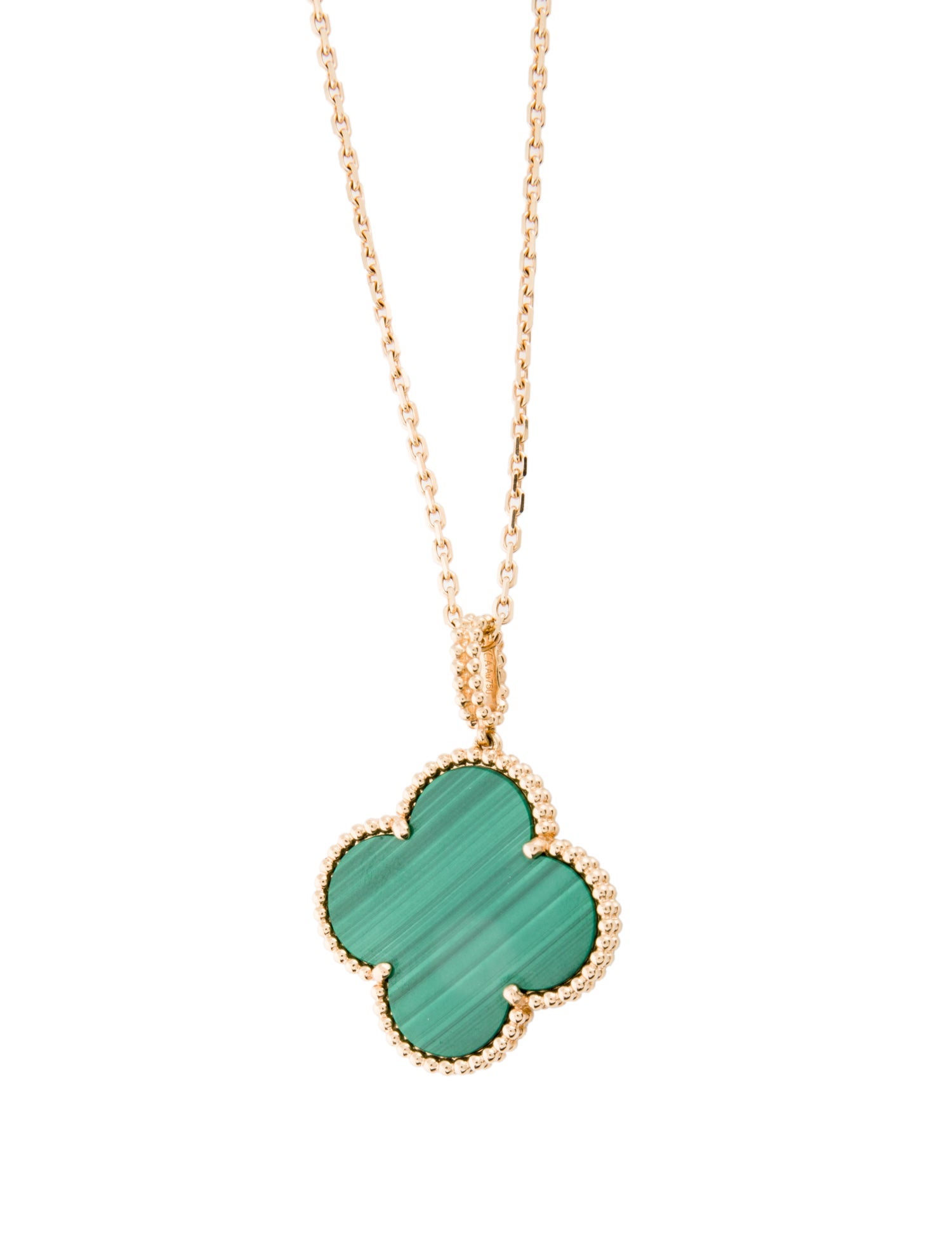Van Cleef & Arpels 1 Motif Magic Alhambra Necklace - 18K Yellow Gold ...