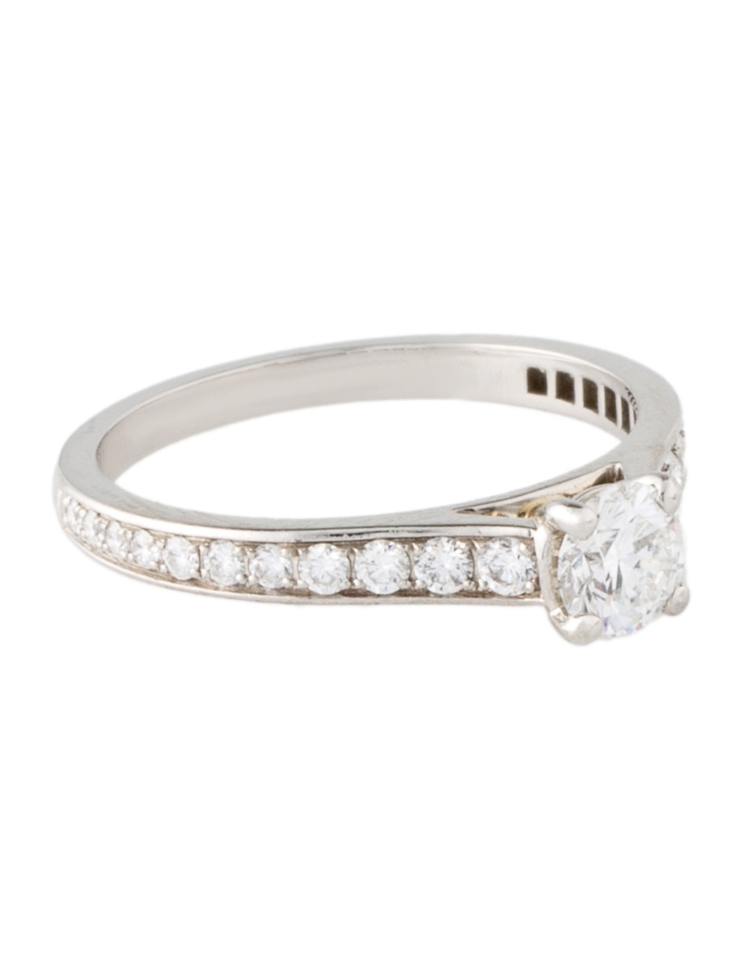 Van Cleef & Arpels Romance Solitaire Ring - 950 Platinum Engagement ...