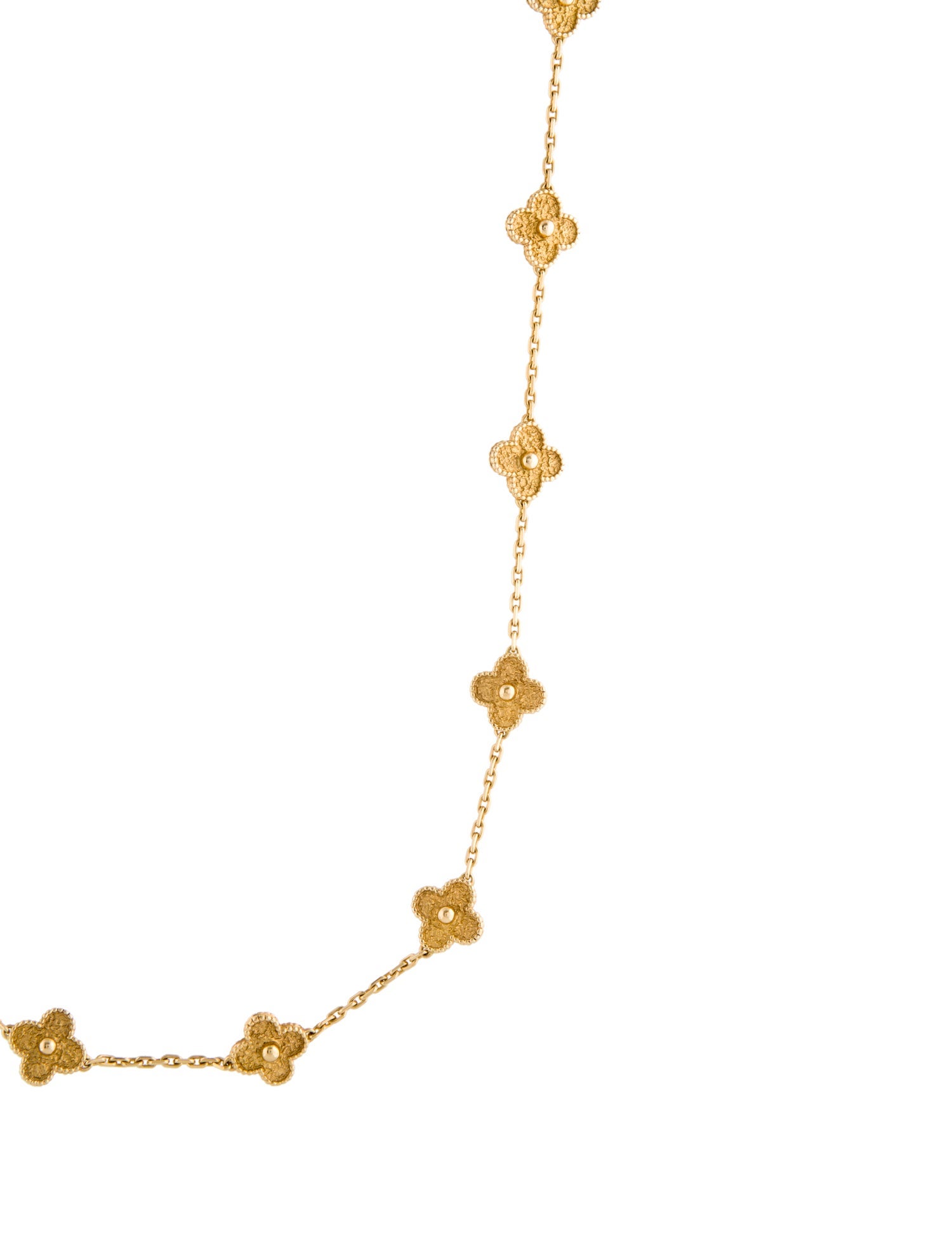 Van Cleef & Arpels Limited Edition Vintage Alhambra Necklace, 20 Motif ...