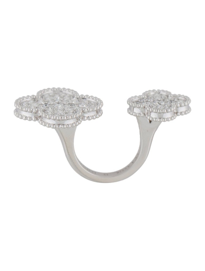 Van Cleef & Arpels Magic Alhambra Between the Finger Ring - Rhodium ...