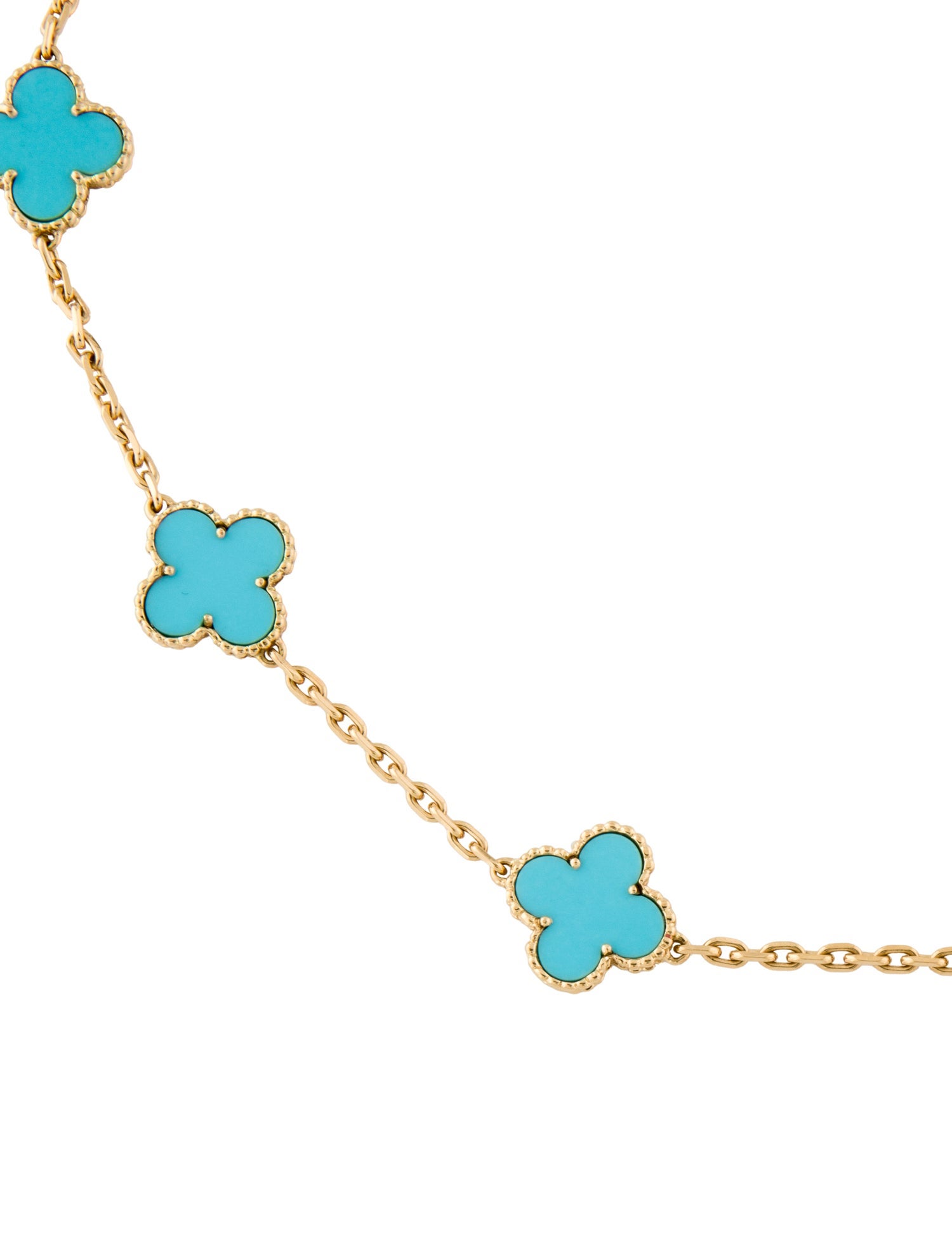 Van Cleef & Arpels Vintage Alhambra Necklace, 10 Motif - Rhodium-Plated ...