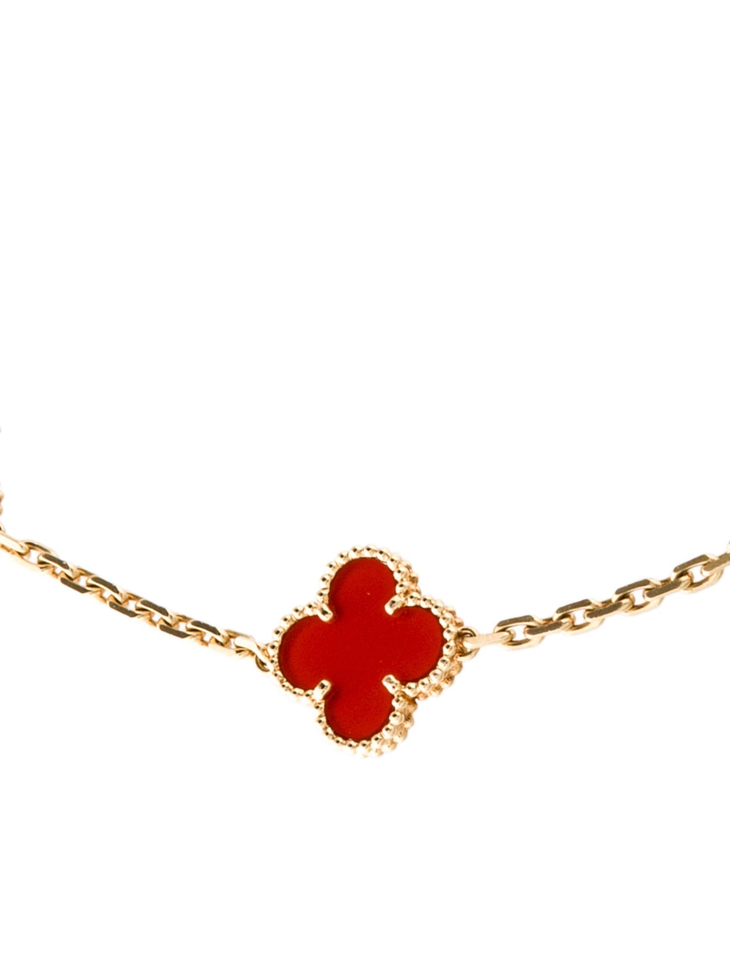 Van Cleef & Arpels Vintage Alhambra necklace, 10 Motifs - 18K Yellow ...