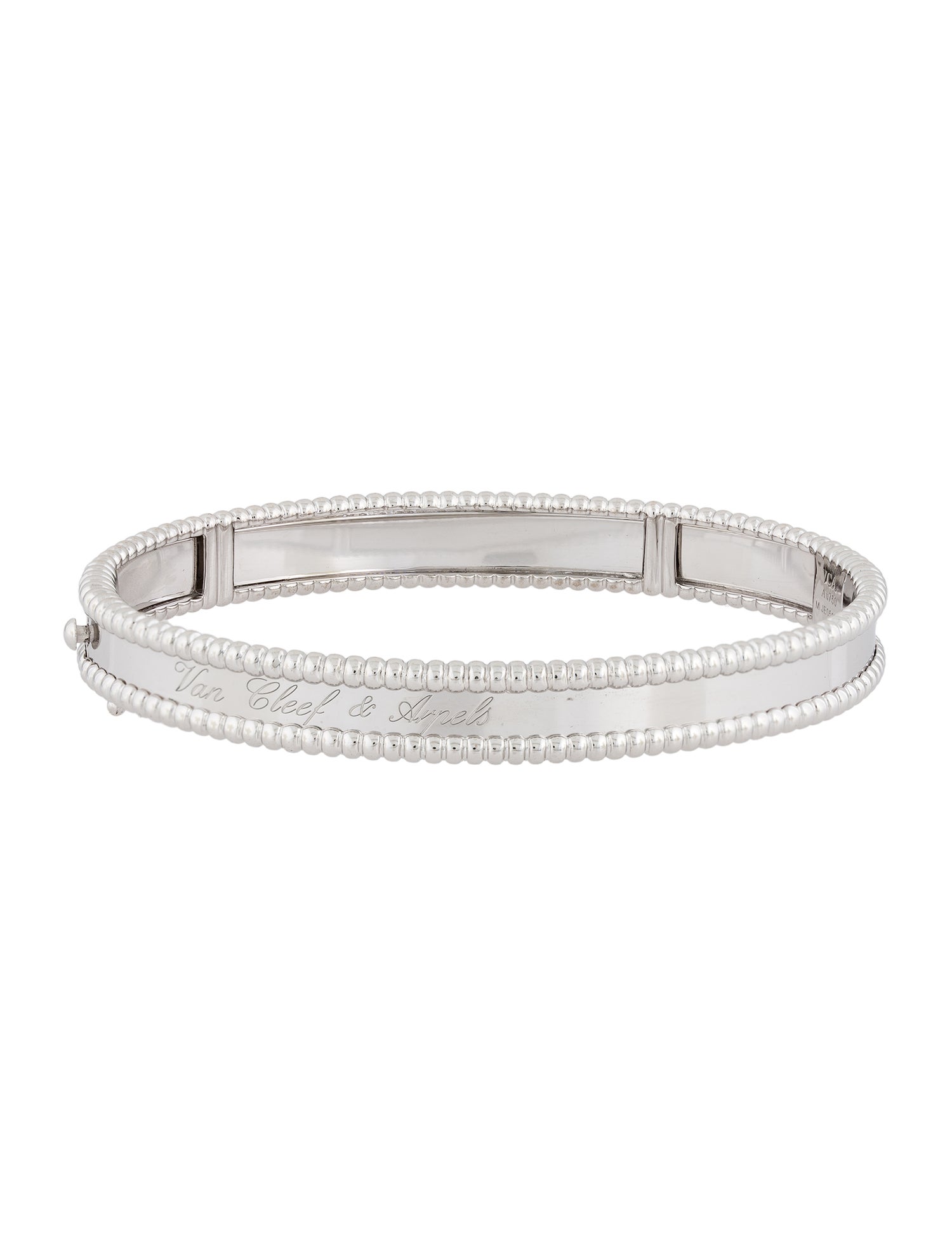 Van Cleef & Arpels Perlée Signature Bracelet, Medium Model - Rhodium ...