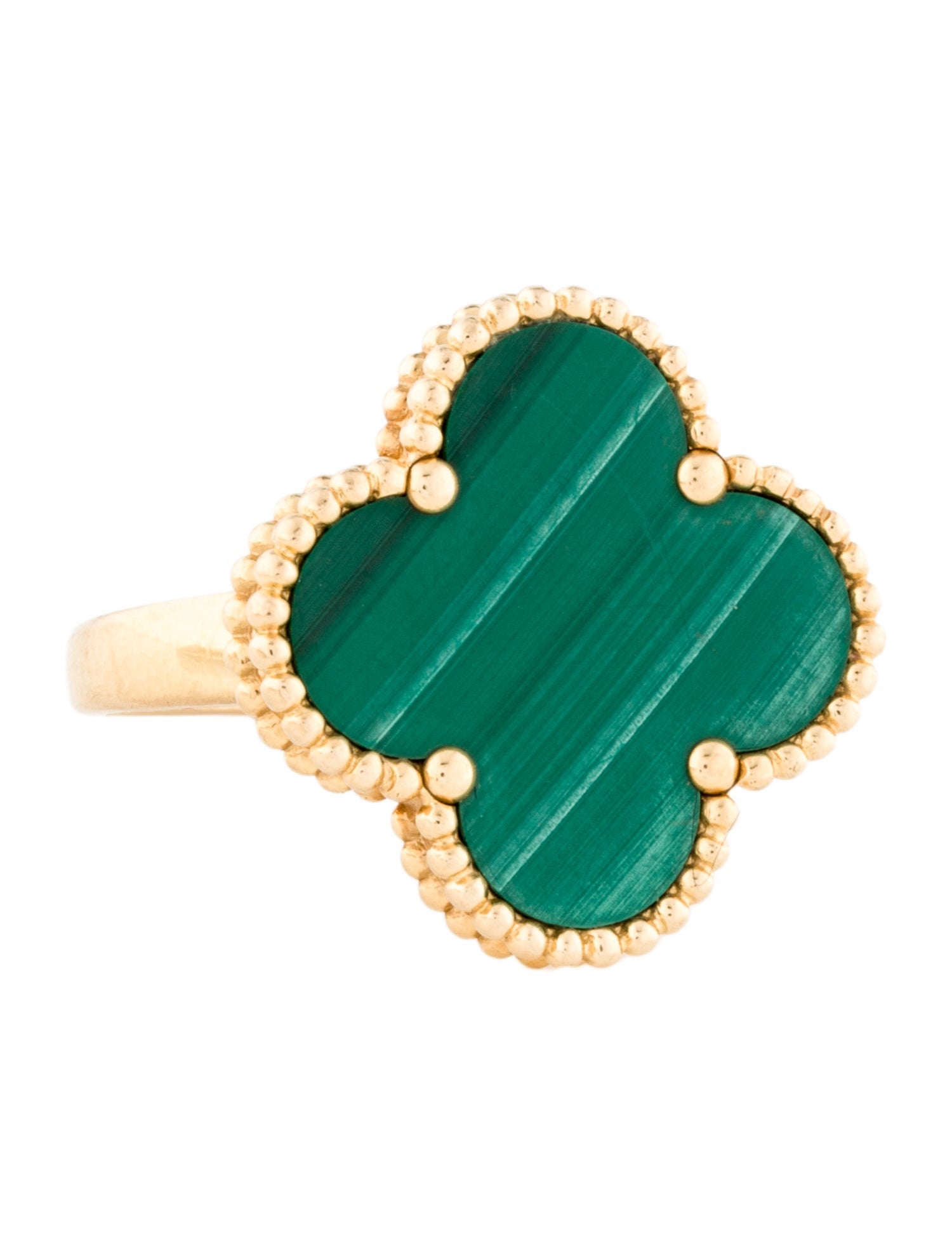Van Cleef & Arpels Magic Alhambra Ring - 18K Yellow Gold Cocktail Ring ...