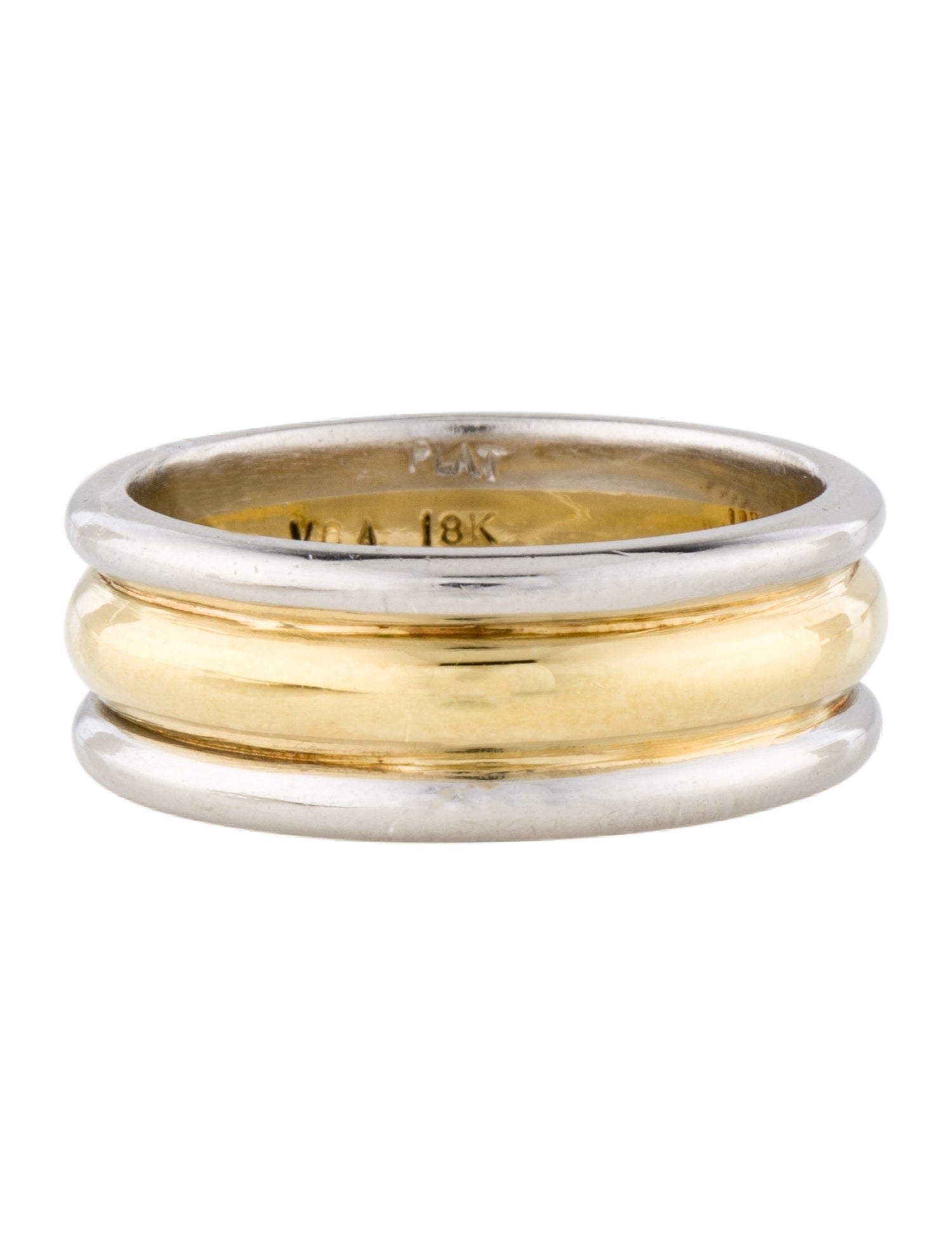 Van Cleef & Arpels Vintage Wedding Band - 18K Yellow Gold Band, Rings ...
