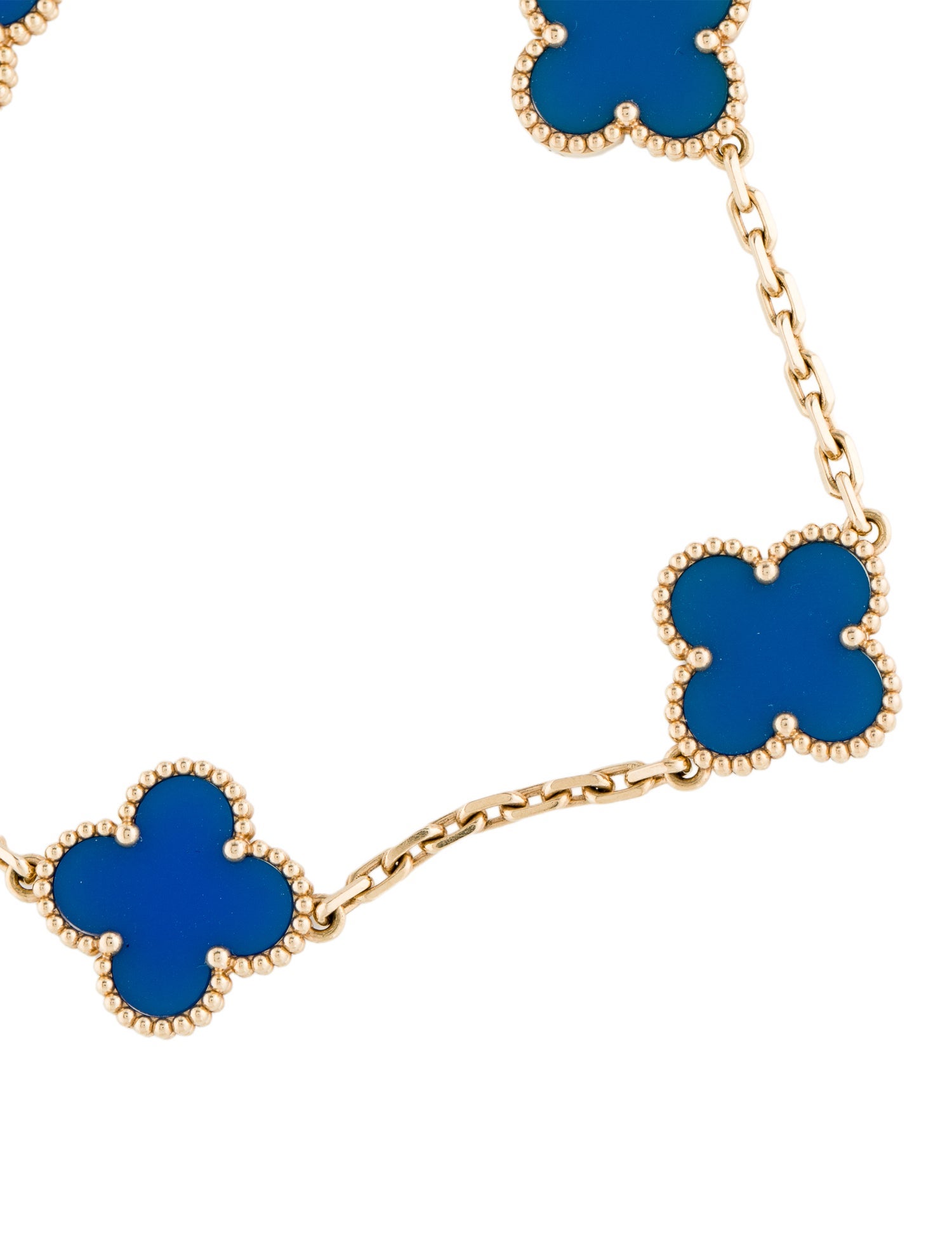 Van Cleef & Arpels Vintage Alhambra Bracelet, 5 Motifs - 18K Yellow ...