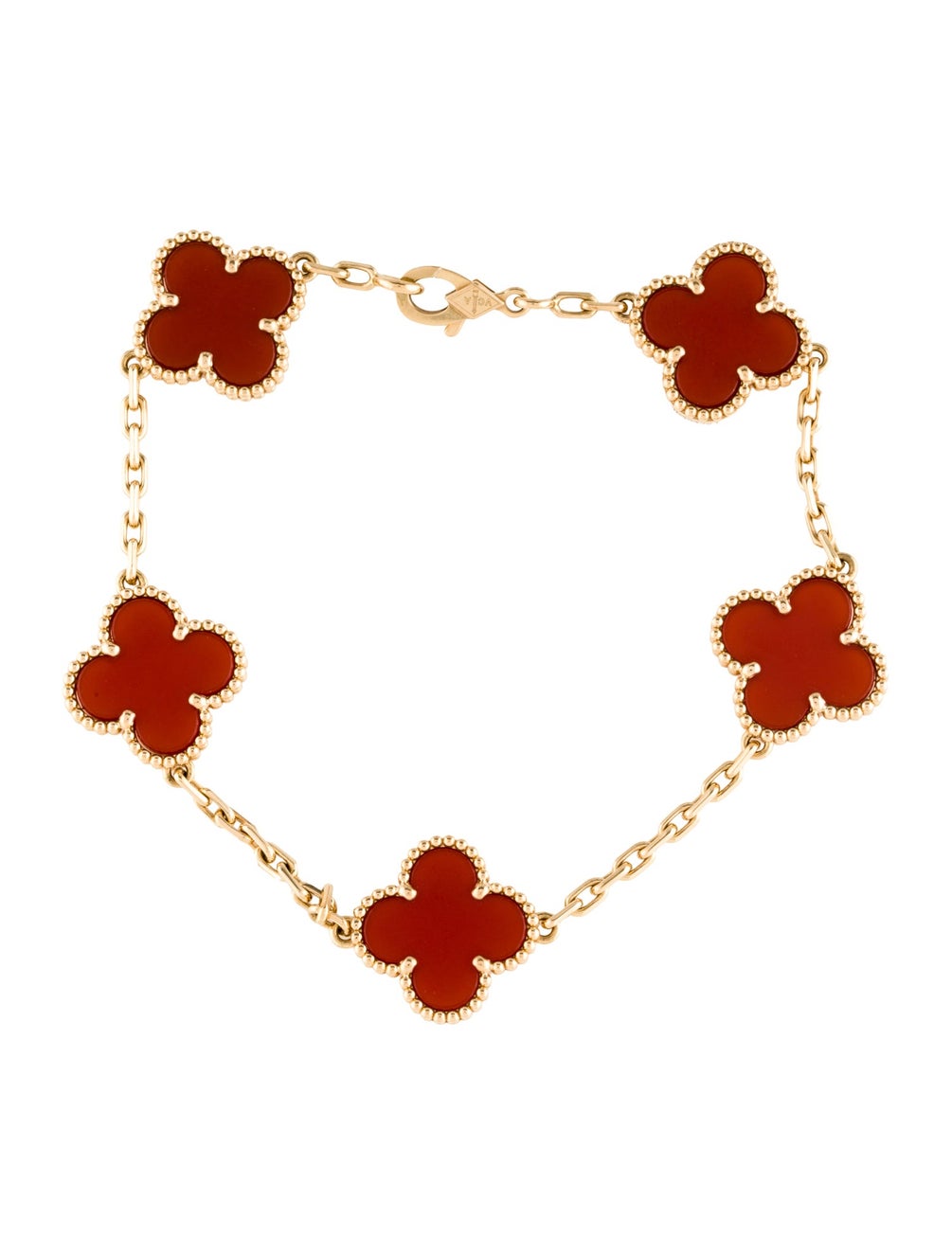 Van Cleef & Arpels Vintage Alhambra Bracelet, 5 Motifs - Link ...