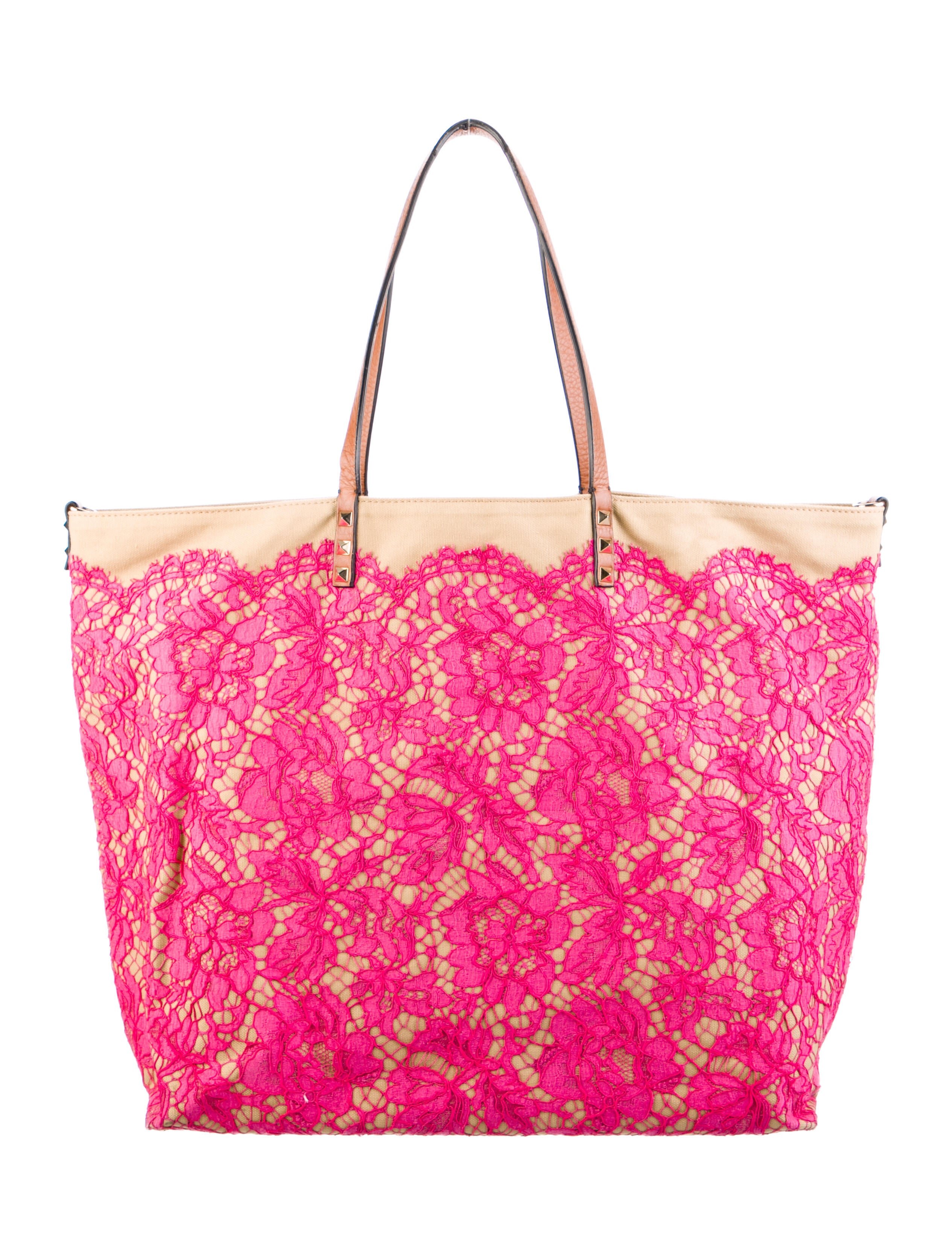 Valentino Small Rockstud Tote - Pink Totes, Handbags - VAL42294 | The ...