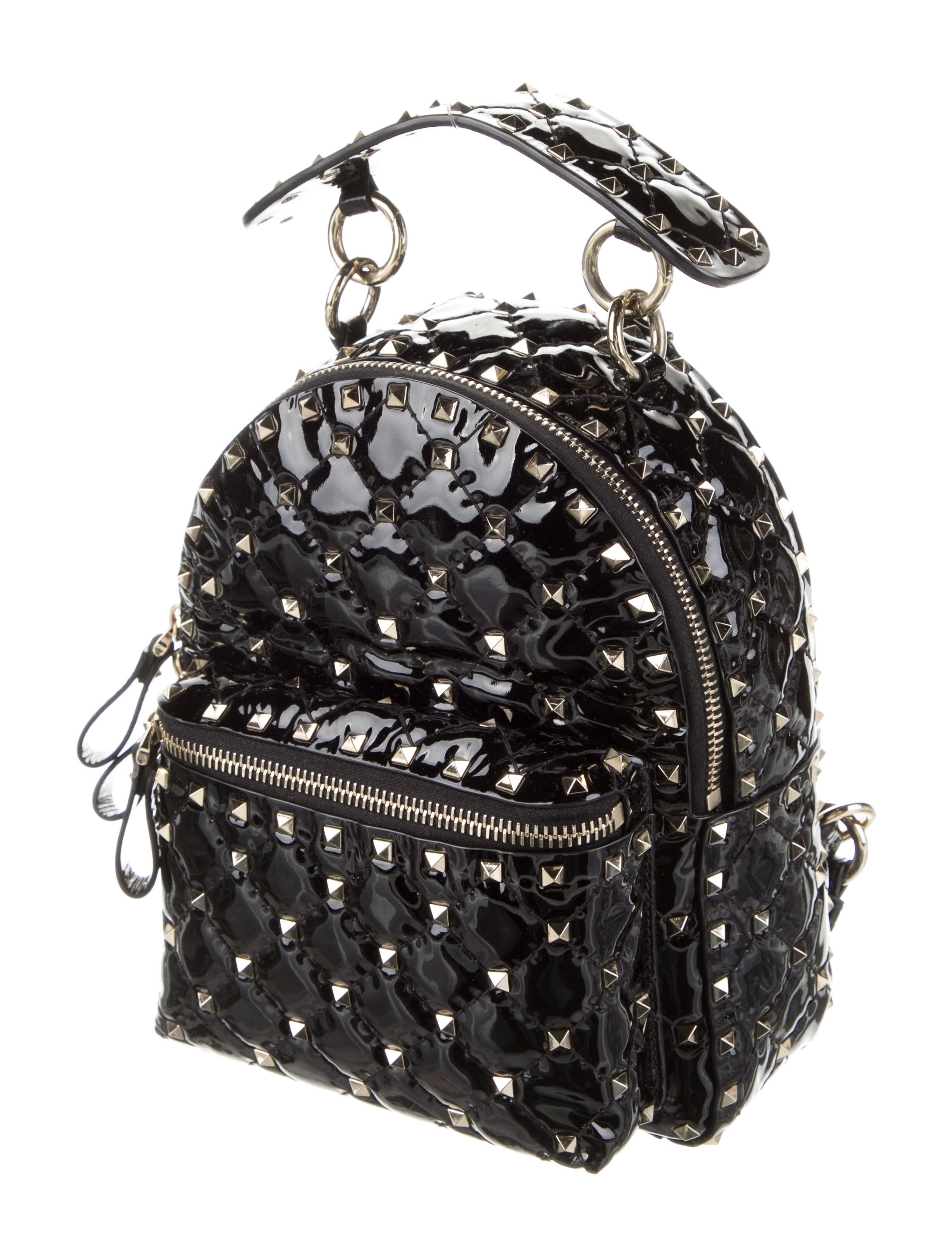 Valentino Rockstud Backpack - Black Backpacks, Handbags - VAL311067 ...