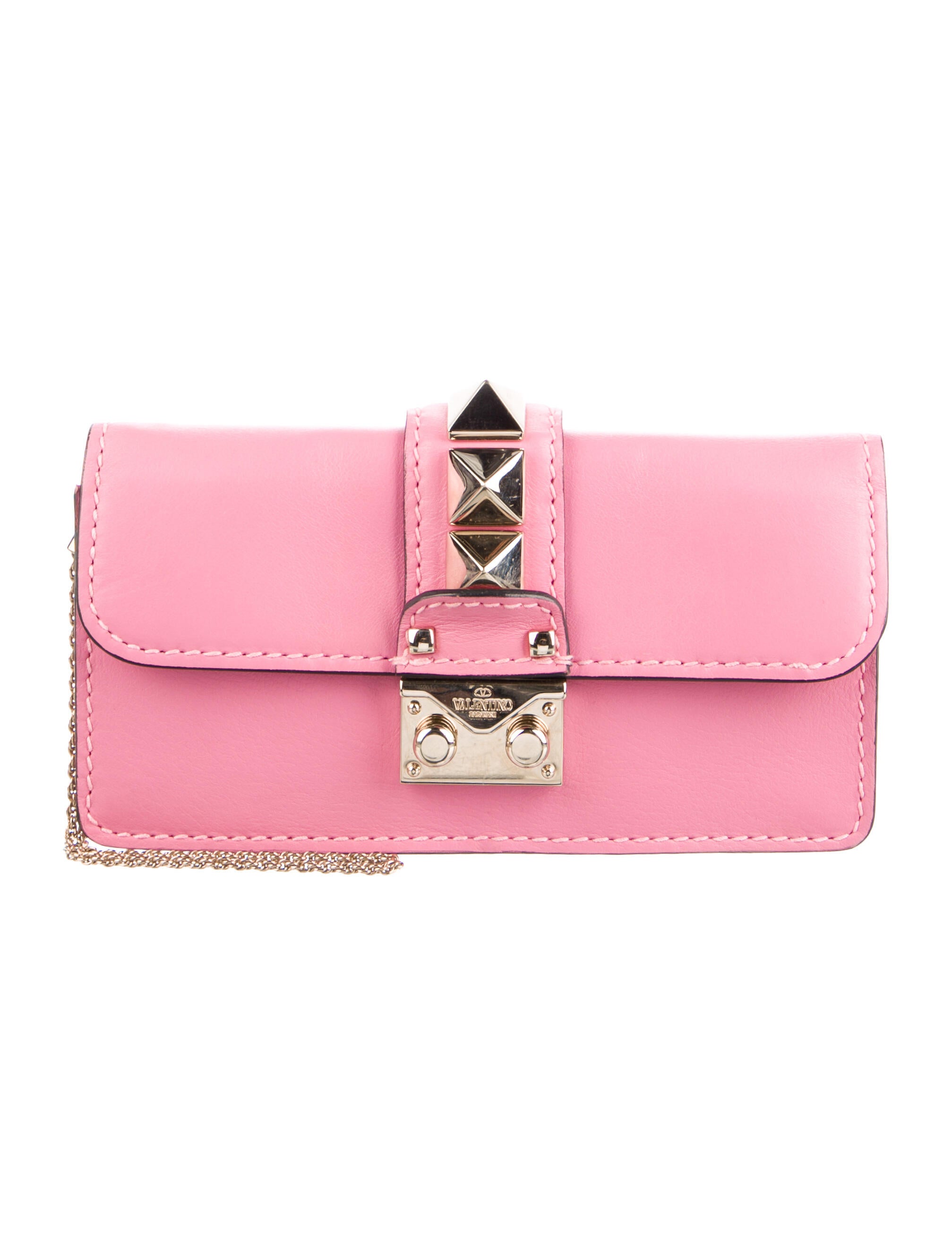 Valentino Cardholder Rockstud Accents Wallet w/ Tags - Pink Wallets ...