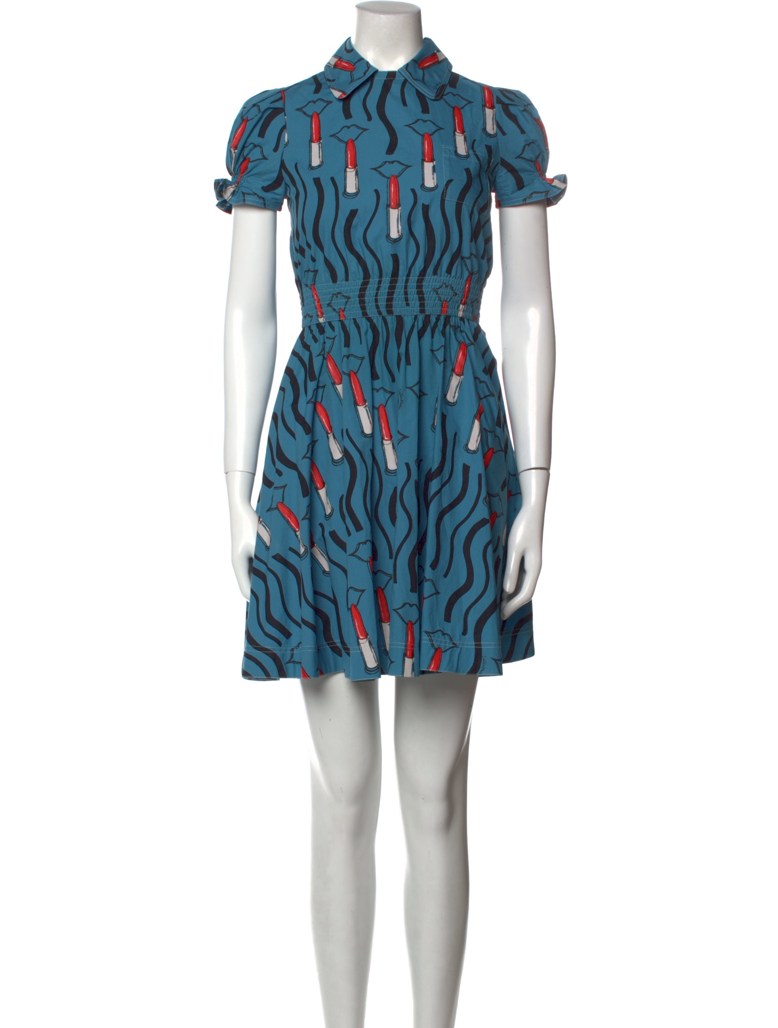 Valentino Floral Print A-Line Dress - Pink Dresses, Clothing - VAL56131 ...