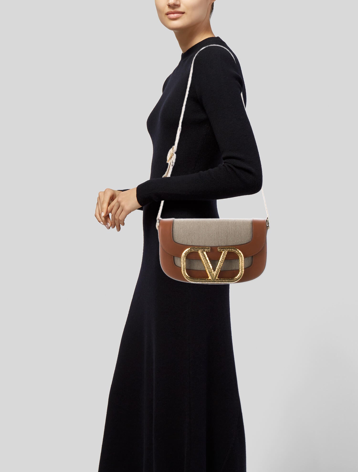 Valentino Leather Va Va Voom Shoulder Bag - Neutrals Shoulder Bags ...