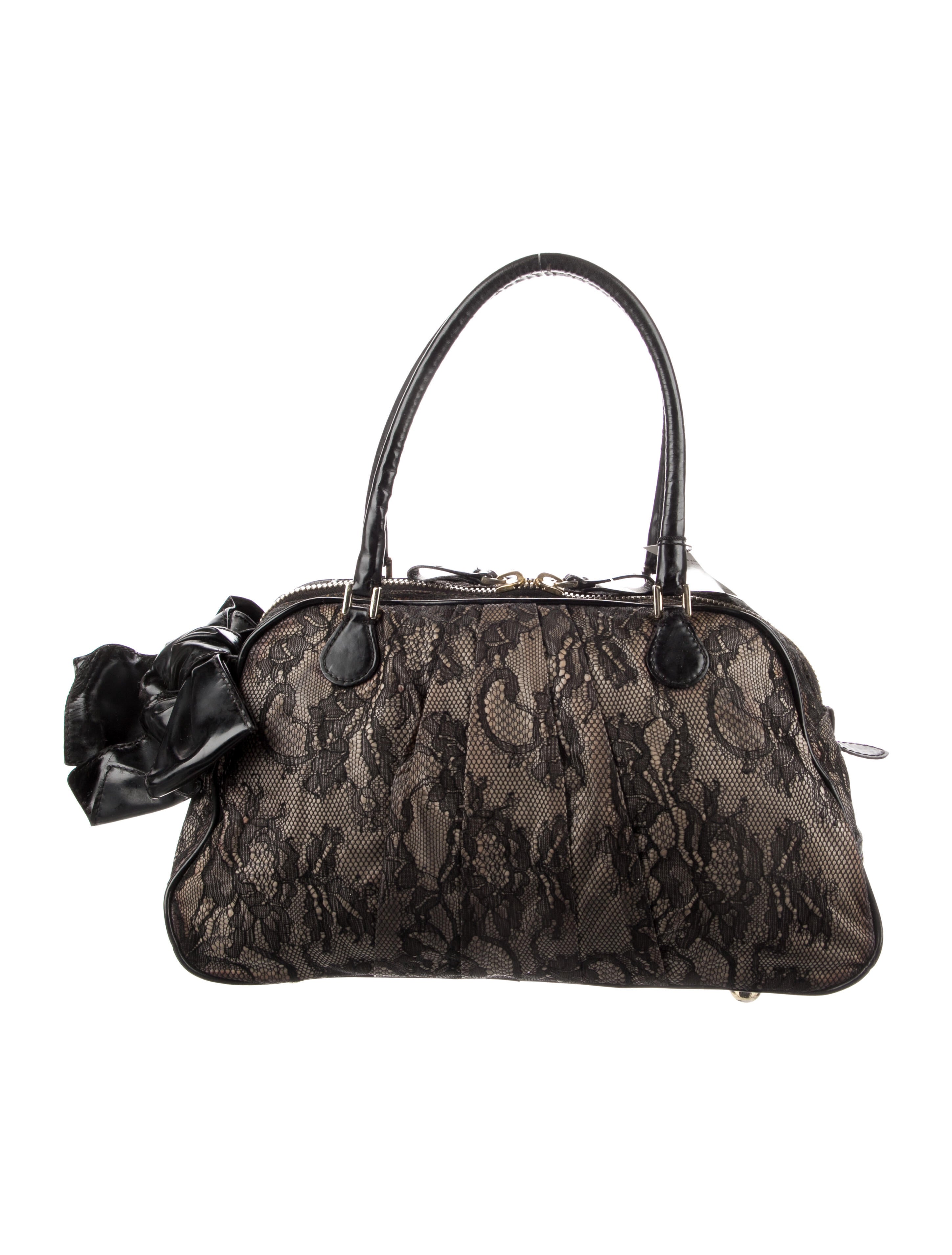 Furla Ostrich Handle Bag - Brown Handle Bags, Handbags - WFU28506 | The ...