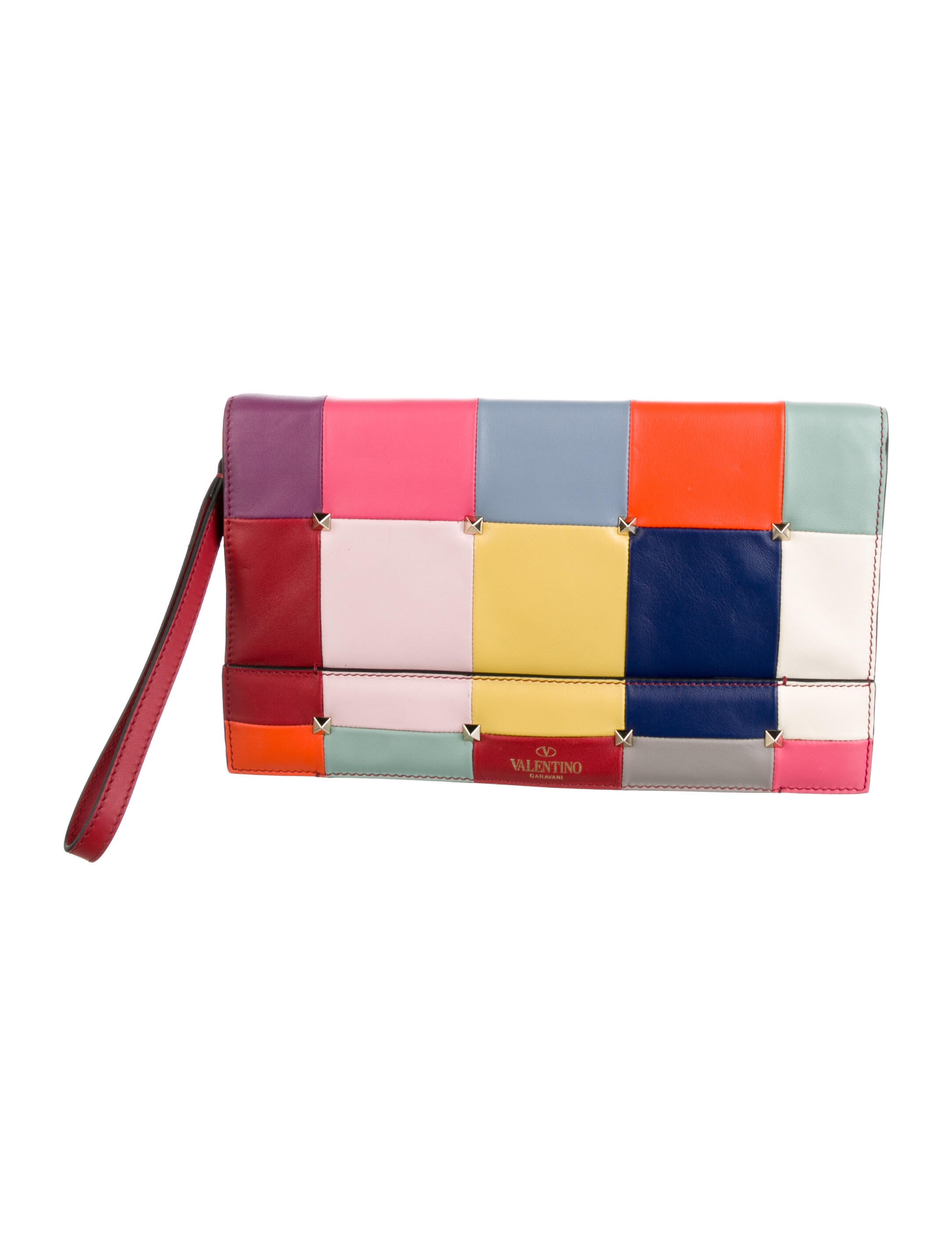 Valentino Multicolor Embellished Clutch - Blue Clutches, Handbags ...
