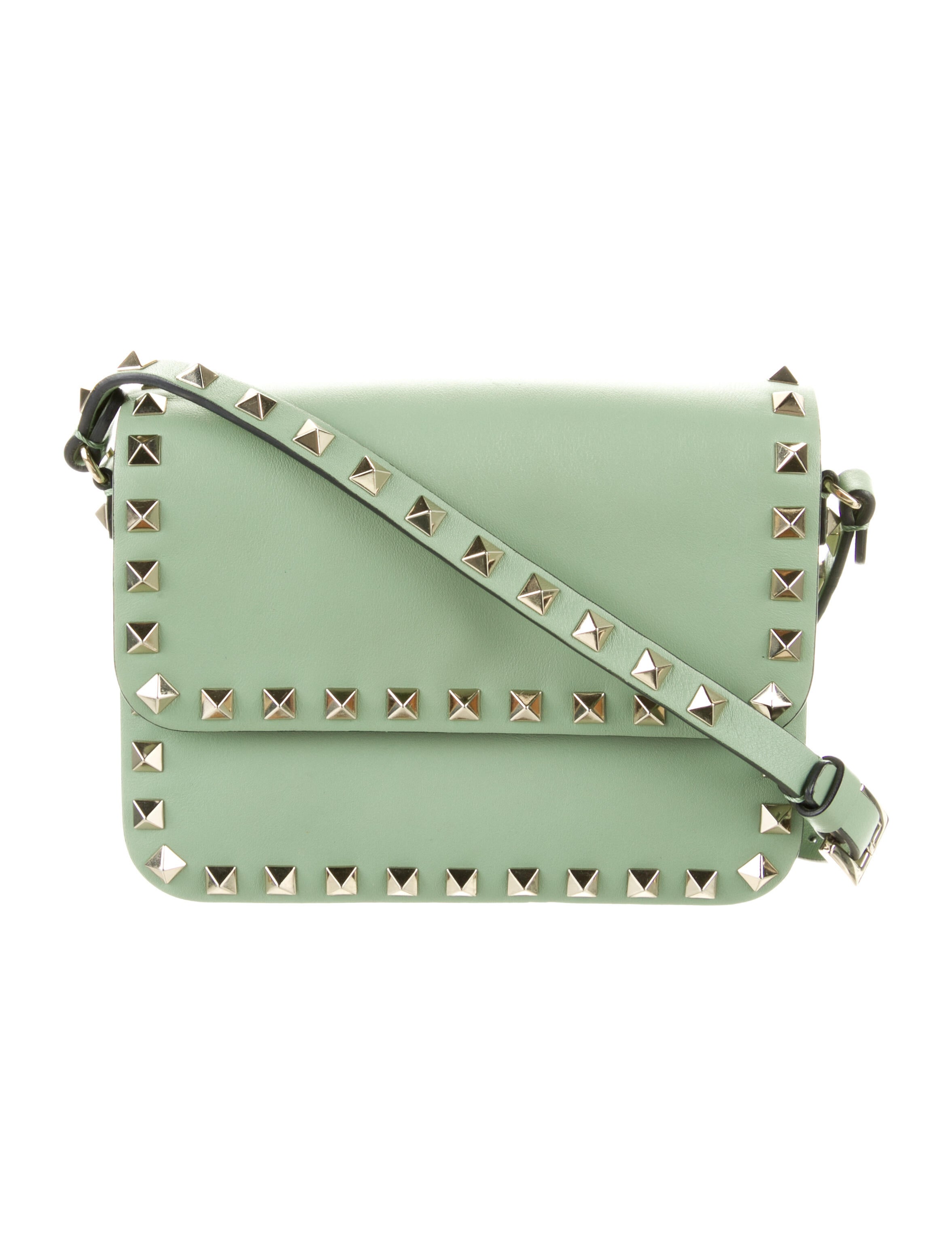 Valentino Rockstud Mini Crossbody Bag - Green Crossbody Bags, Handbags ...