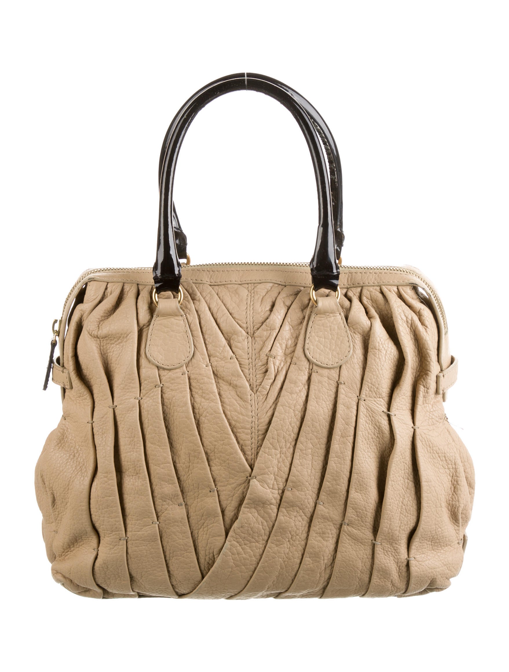 Valentino Leather Handle Bag - Neutrals Handle Bags, Handbags ...