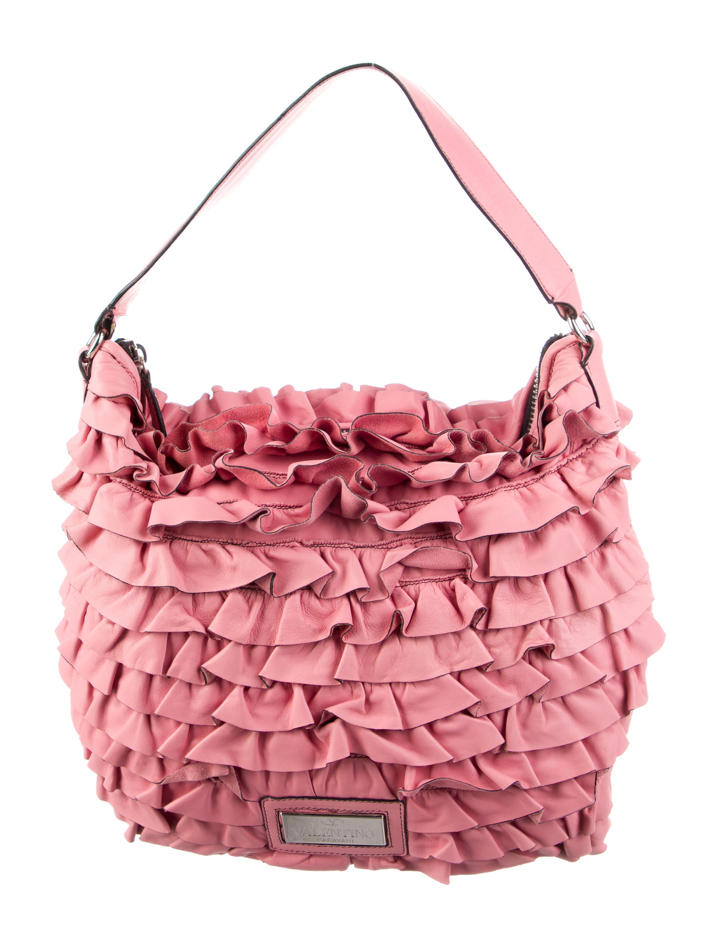 Valentino Macro Rockstud Lock Flap Bag - Pink Shoulder Bags, Handbags ...