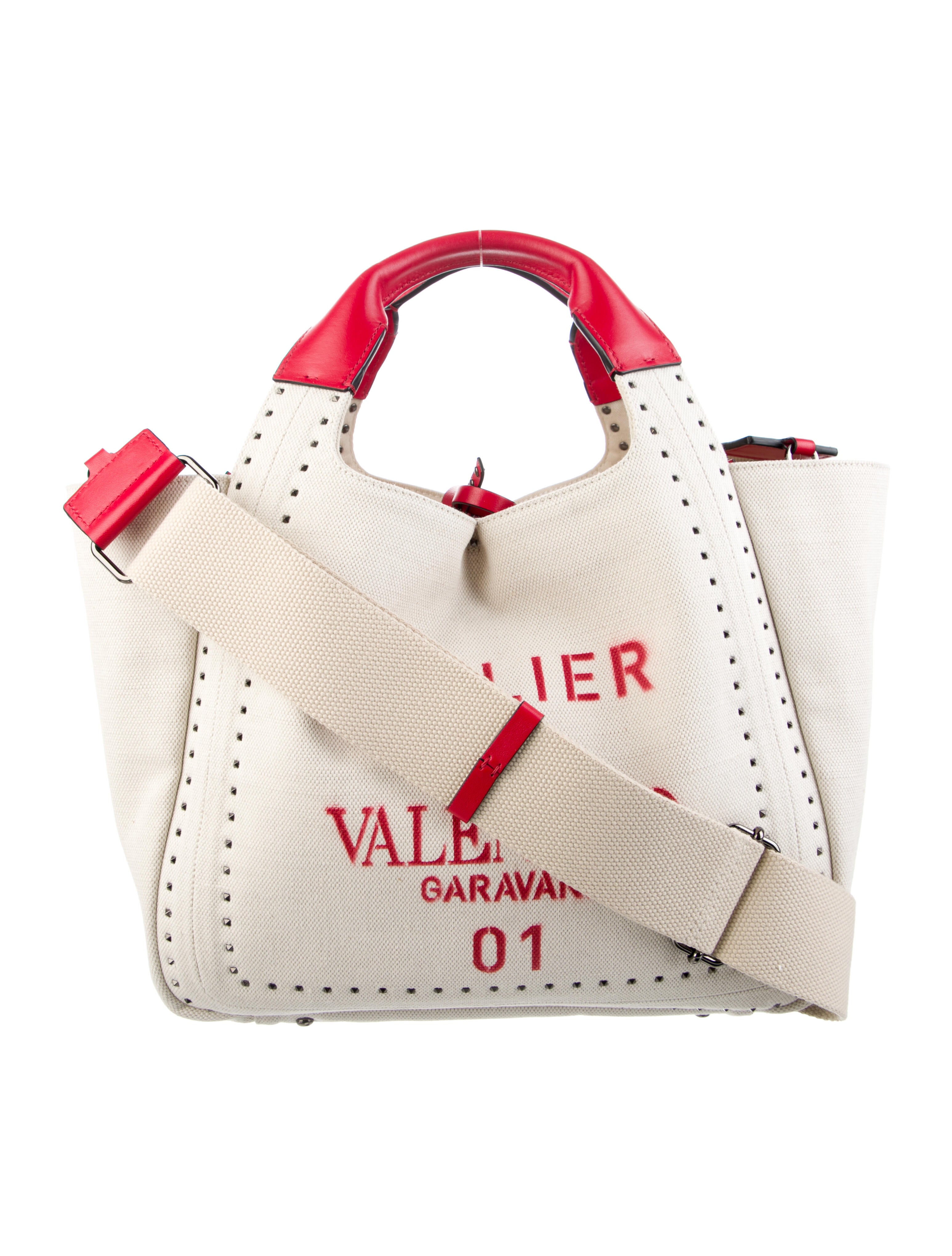 Valentino Printed Canvas Atelier Tote Bag - Neutrals Totes, Handbags ...