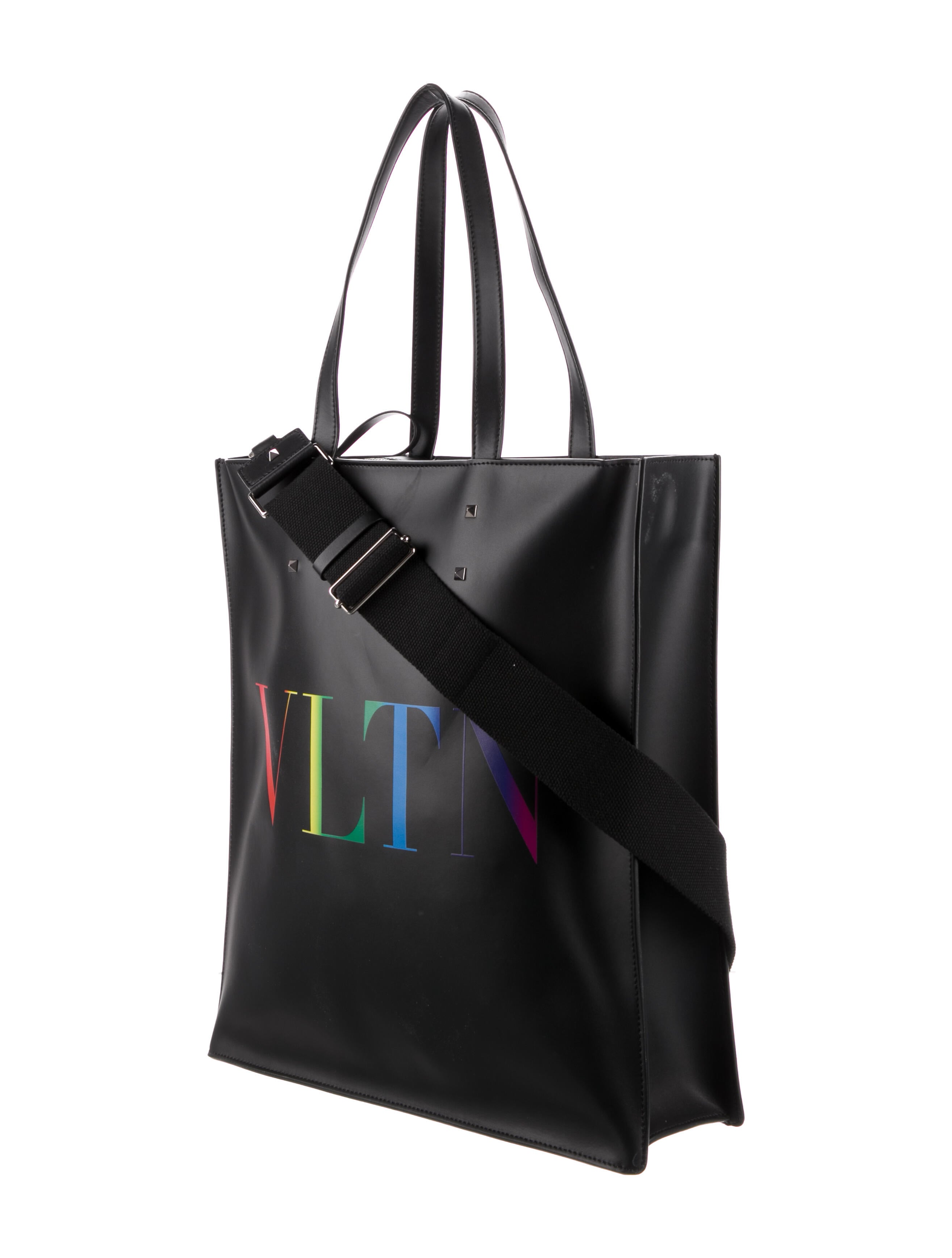Valentino VLTN Multicolour Tote Bag w/ Pouch - Black Totes, Bags ...