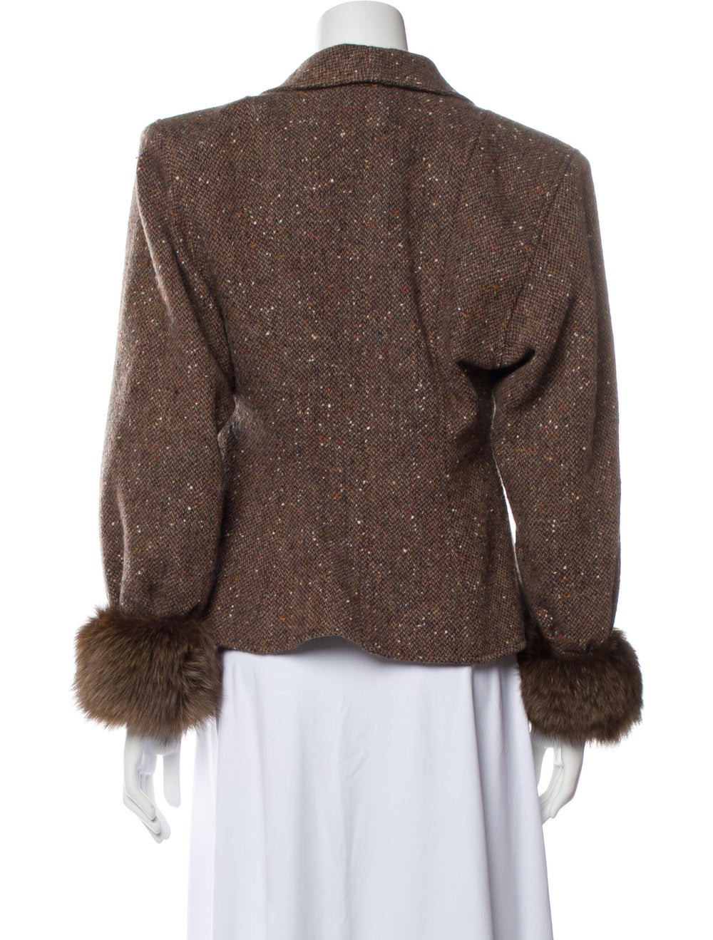 Valentino Vintage Tweed Pattern Blazer - Gem