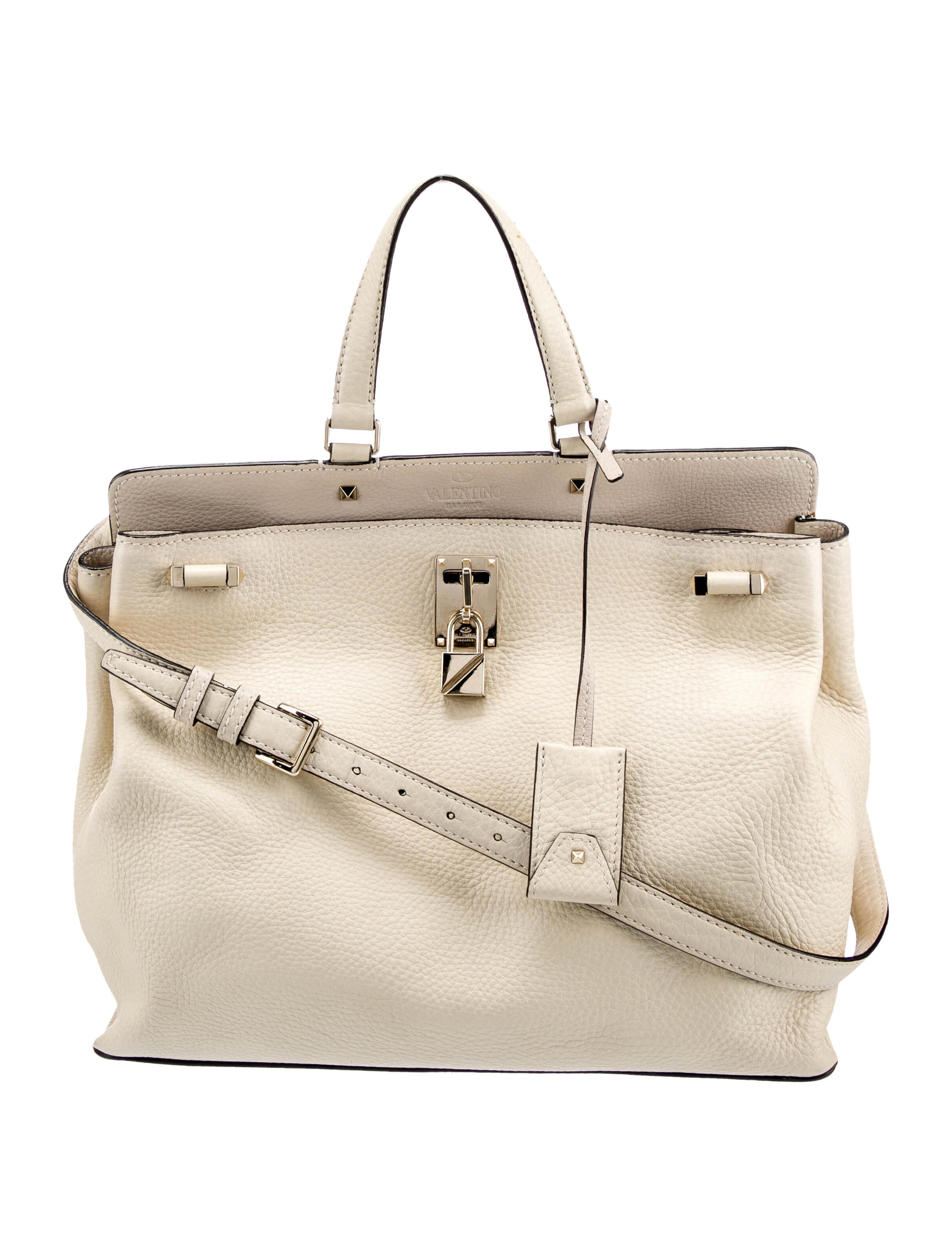 Valentino Joylock Tote Bag - Neutrals Totes, Handbags - VAL364951 | The ...