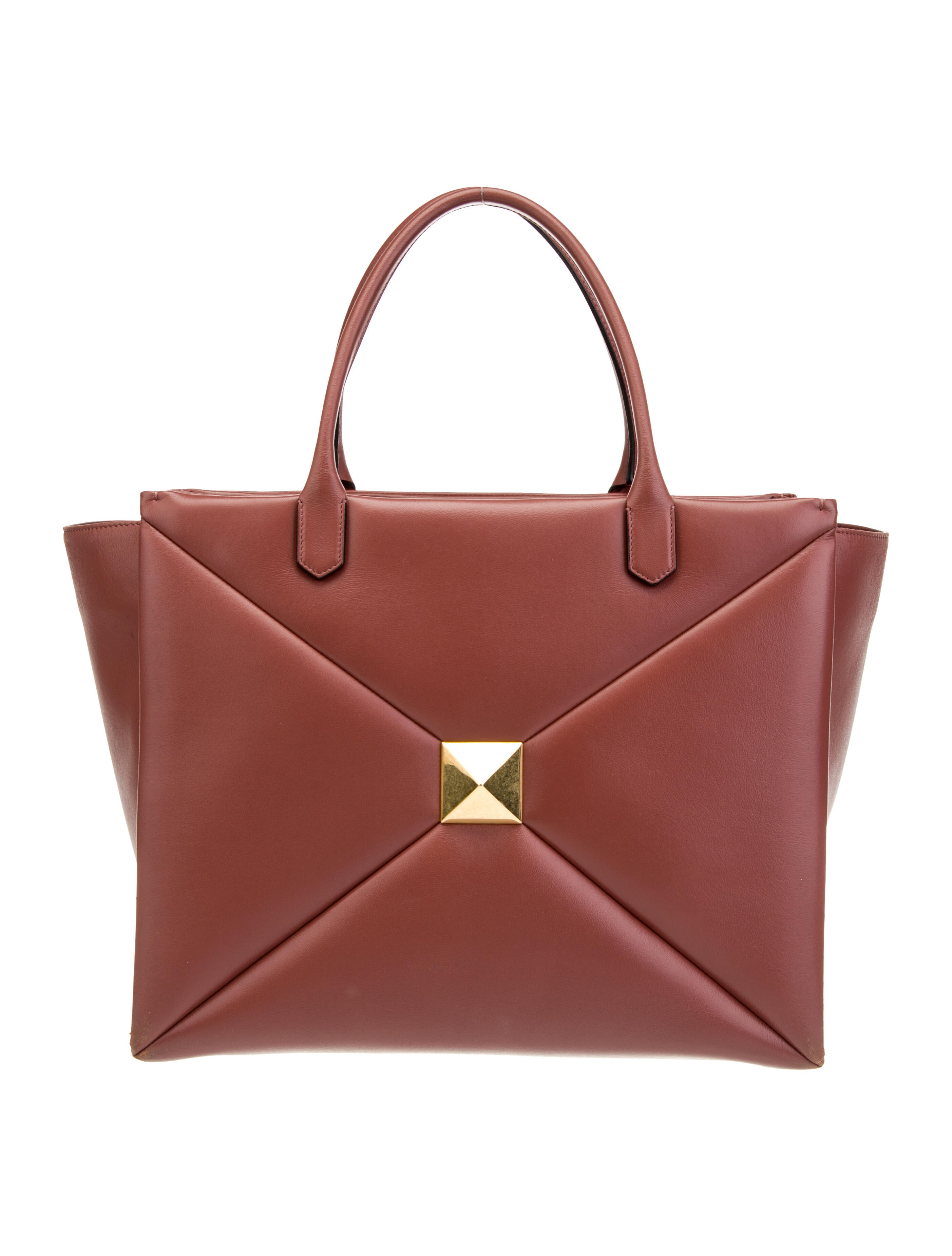 Valentino Roman One Stud Tote - Pink Totes, Handbags - VAL371213 | The ...