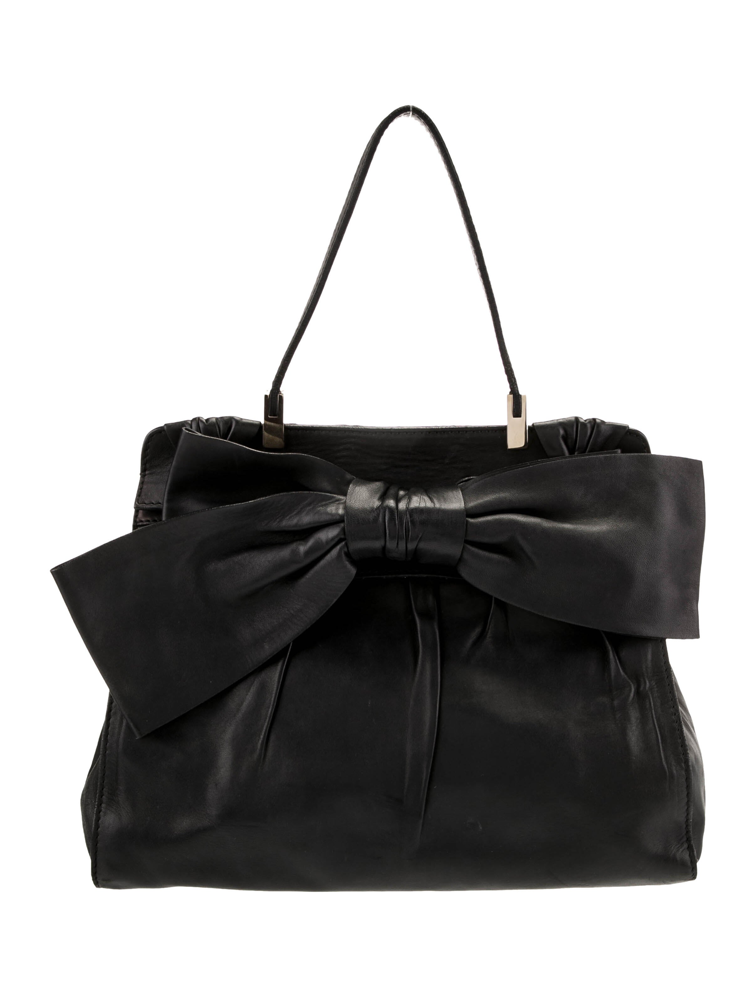Valentino Aphrodite Bow Tote Bag - Black Totes, Handbags - VAL374504 ...