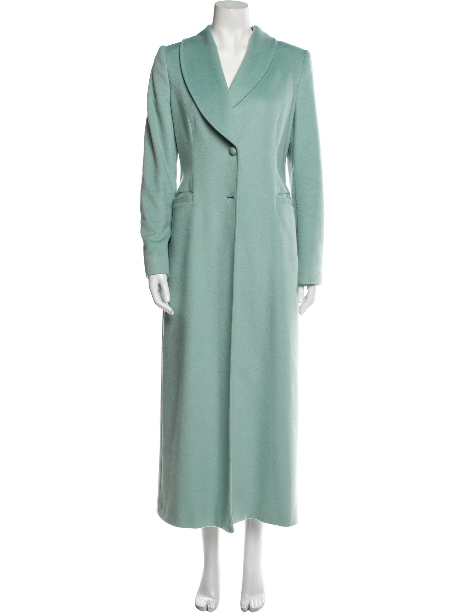 Valentino Cashmere Trench Coat - Blue Coats, Clothing - VAL375373 | The ...