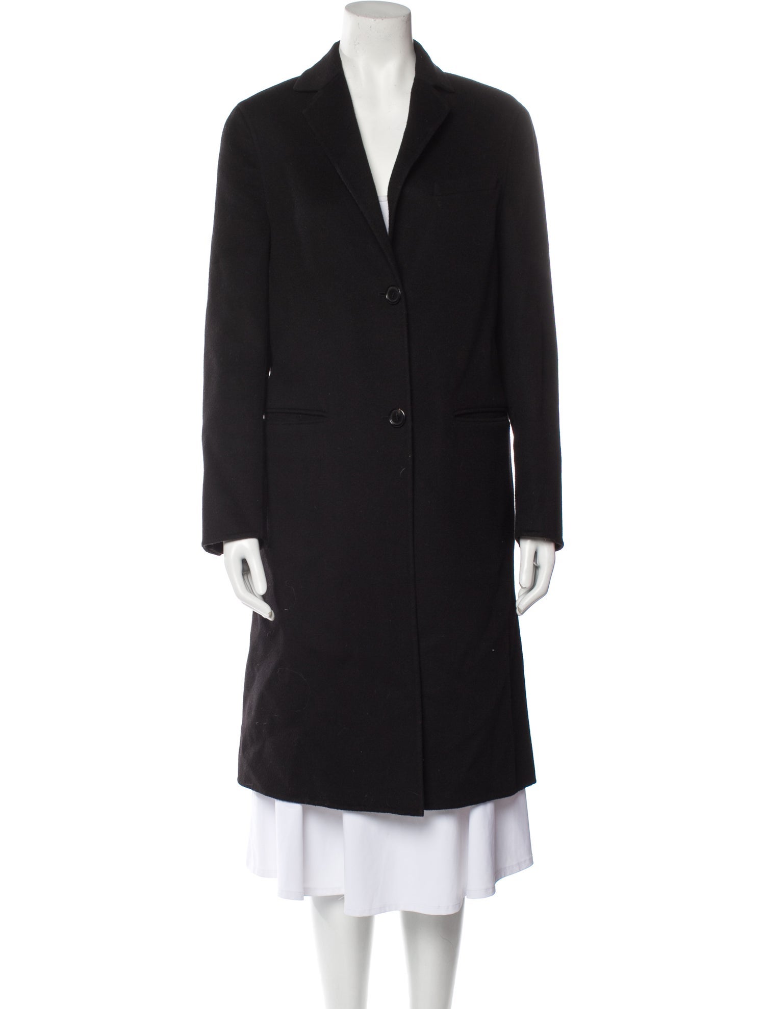 Valentino Virgin Wool Coat - Black Coats, Clothing - VAL376672 | The ...