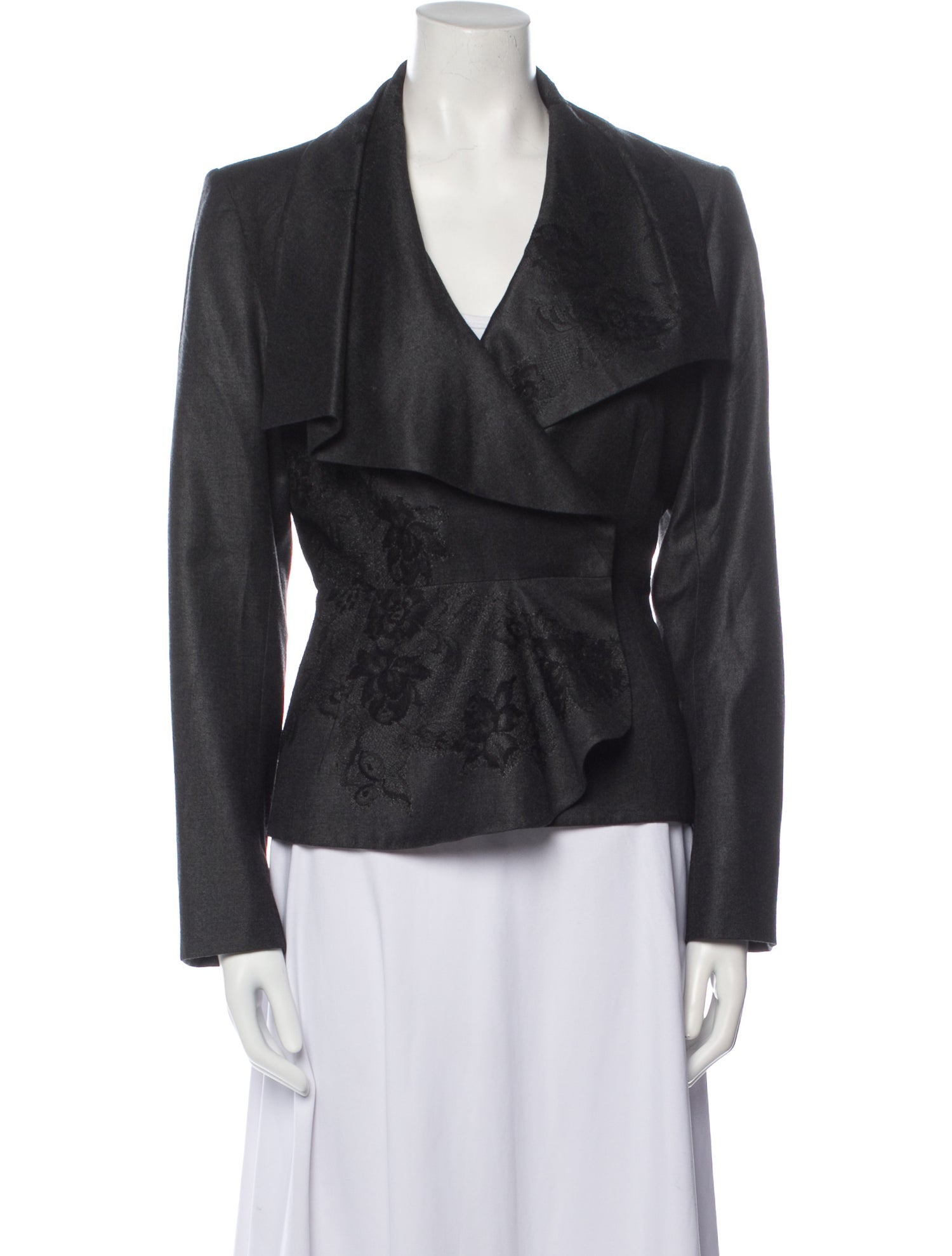 Valentino Virgin Wool Jacket - Grey Jackets, Clothing - VAL392000 | The ...