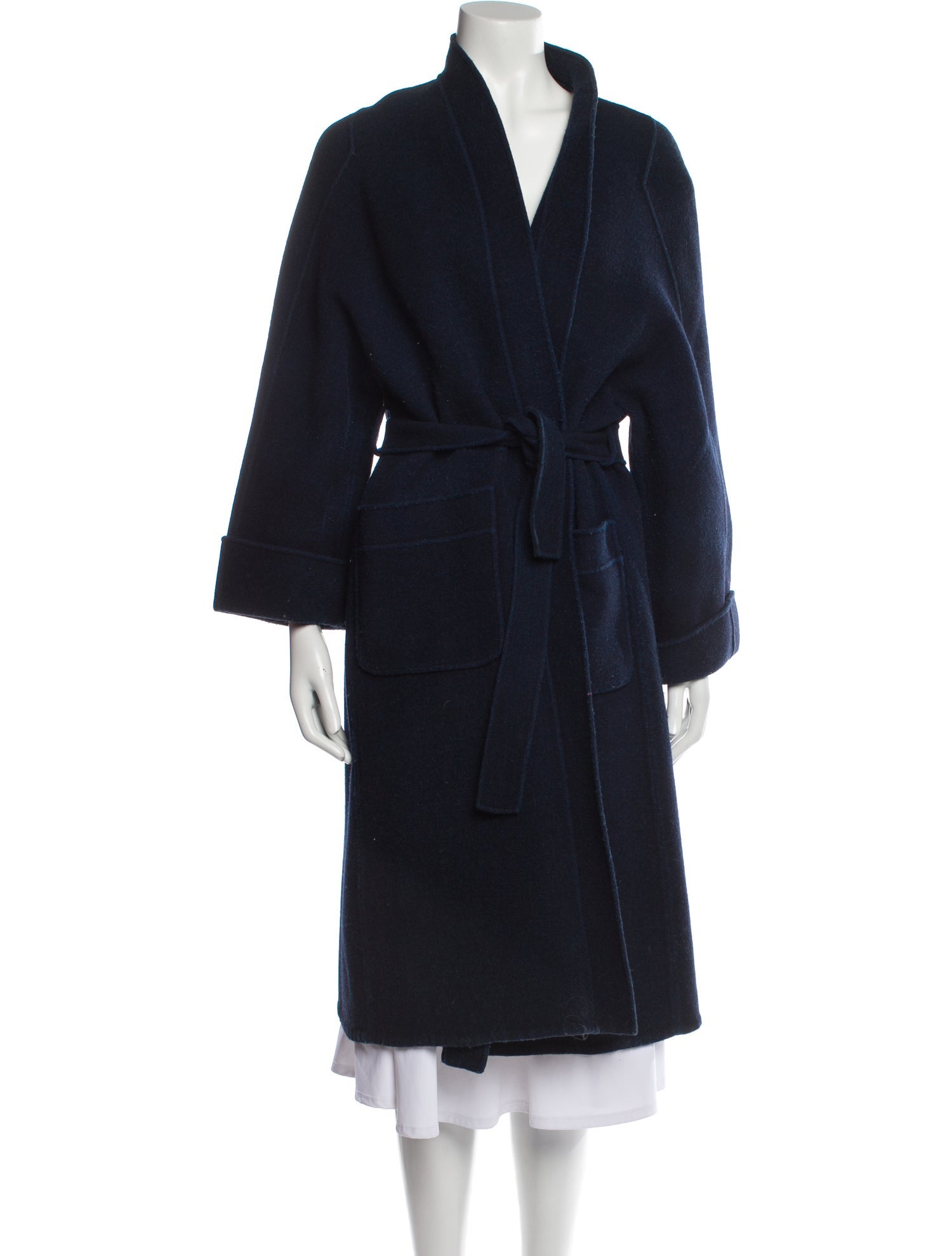 Valentino Vintage 1970's Faux Fur Coat - Blue Coats, Clothing ...