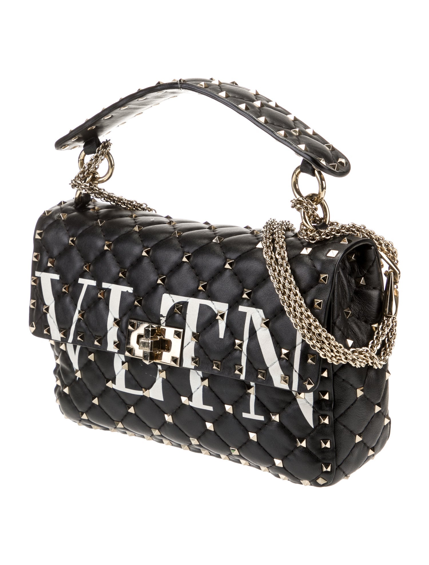 Valentino VLTN Rockstud Spike Crossbody Bag - Black Crossbody Bags ...