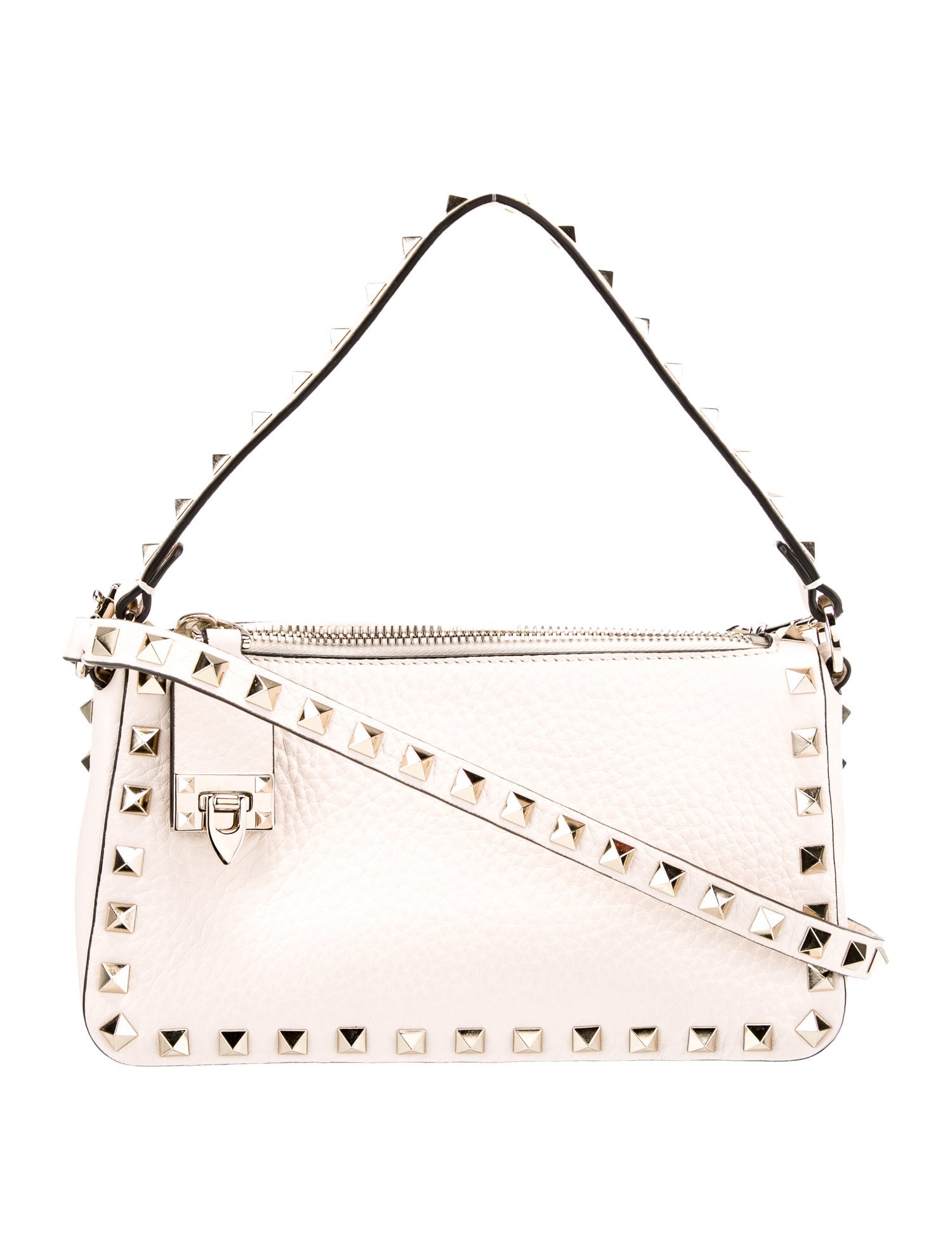 Valentino Leather Rockstud Crossbody - Black Crossbody Bags, Handbags ...