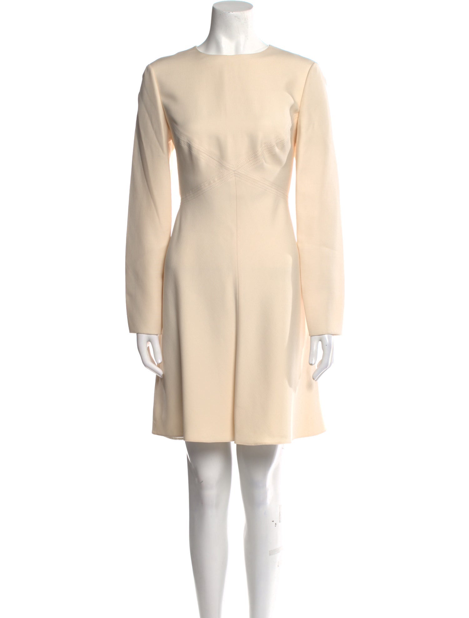 Valentino Virgin Wool Mini Dress - Neutrals Dresses, Clothing ...