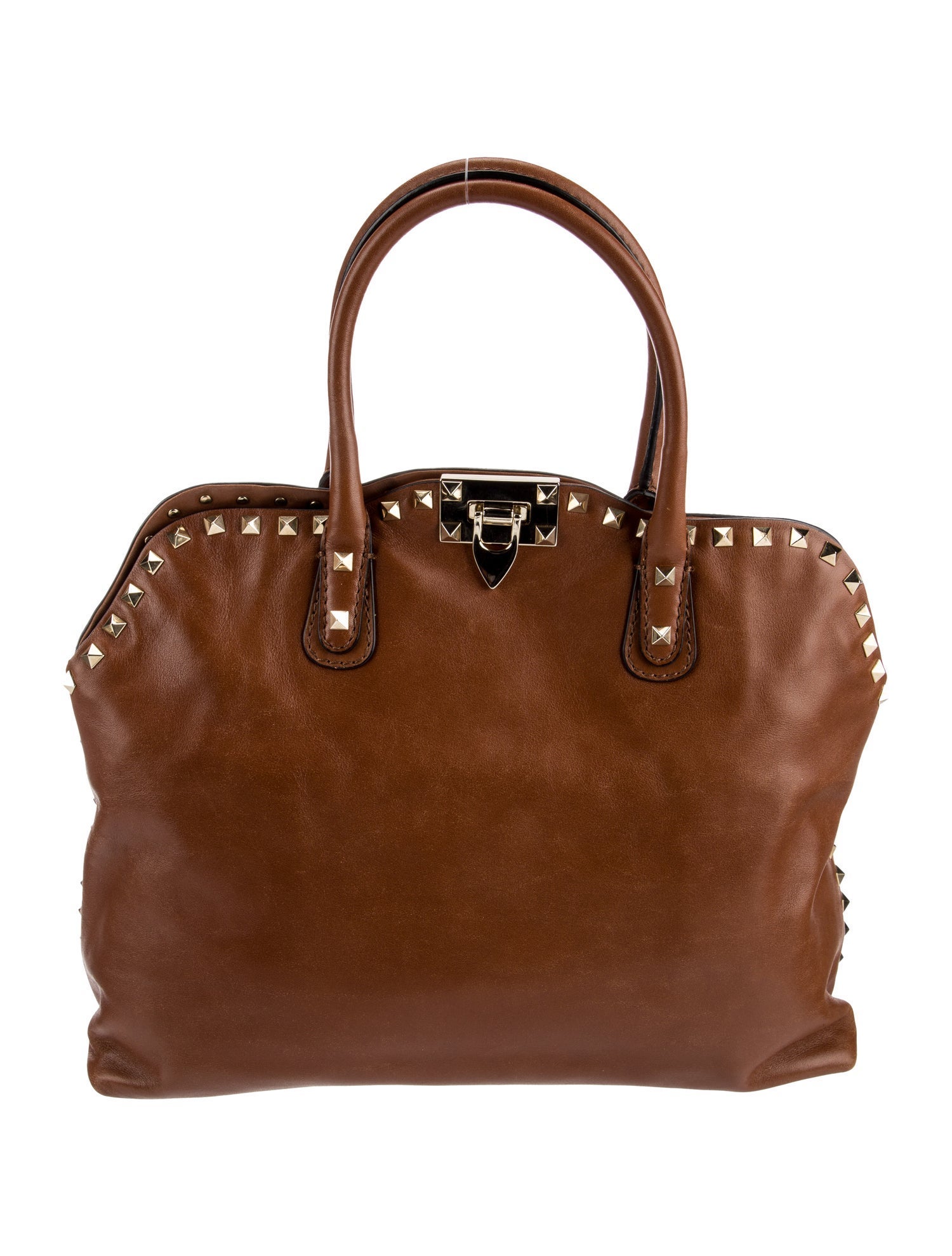 The Row Leather Devon Bag - Brown Handle Bags, Handbags - THR138021 ...