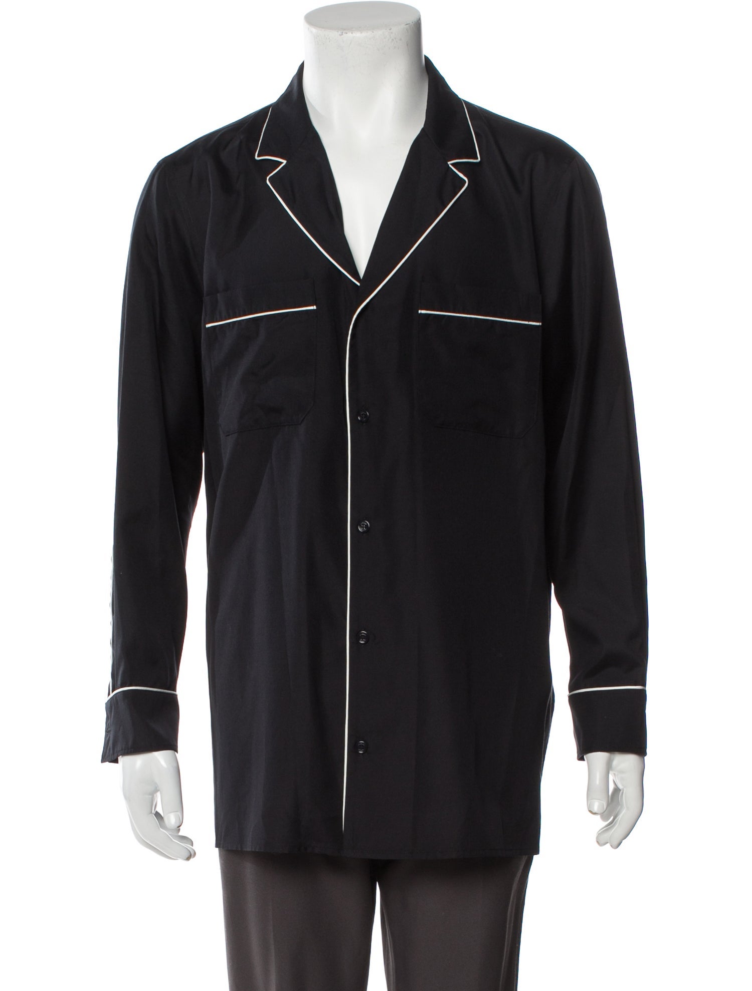 Mastermind Japan Cutout Accent Pajama Top - Black Lounge & Sleepwear ...