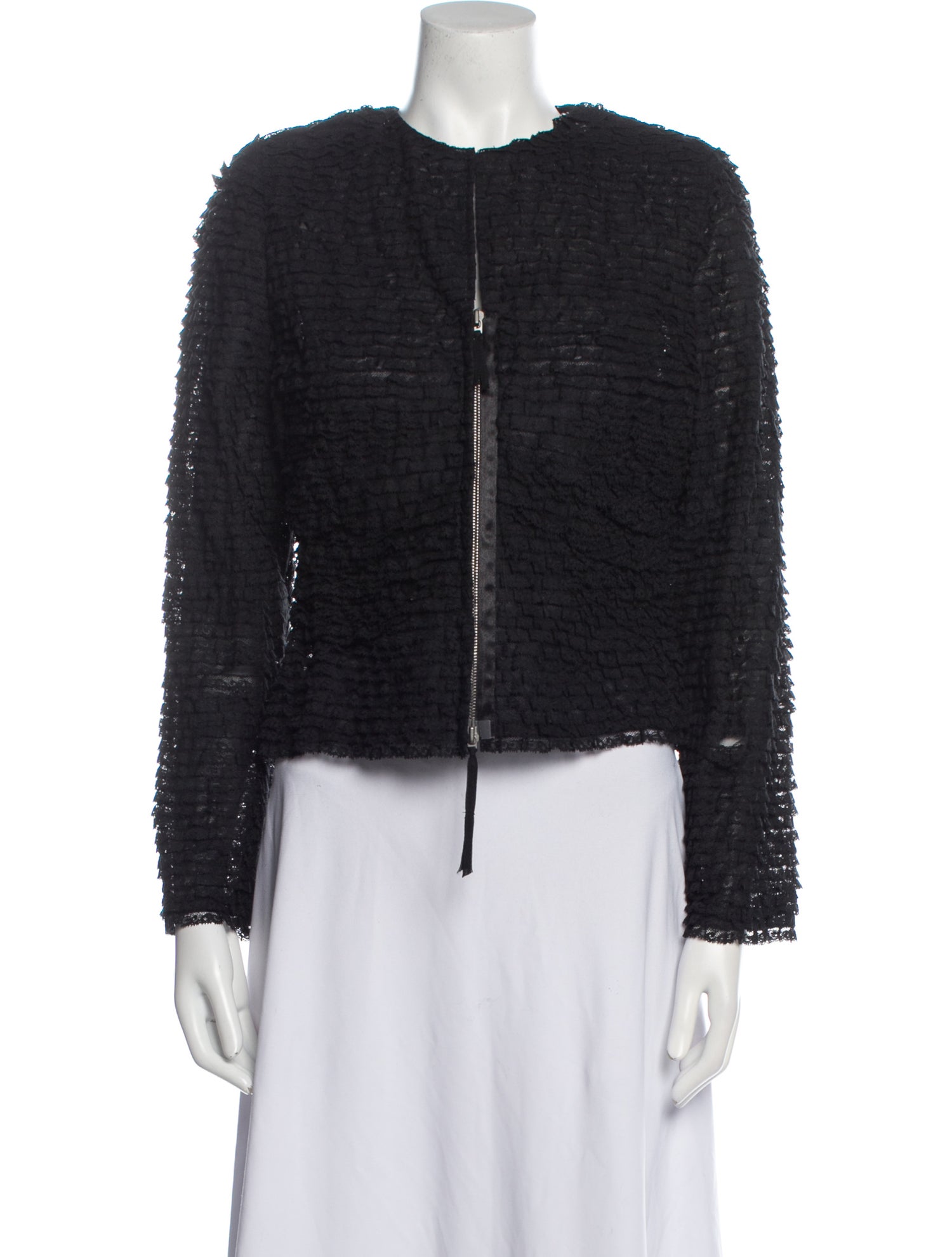 Valentino Tweed Pattern Evening Jacket - Black Jackets, Clothing ...