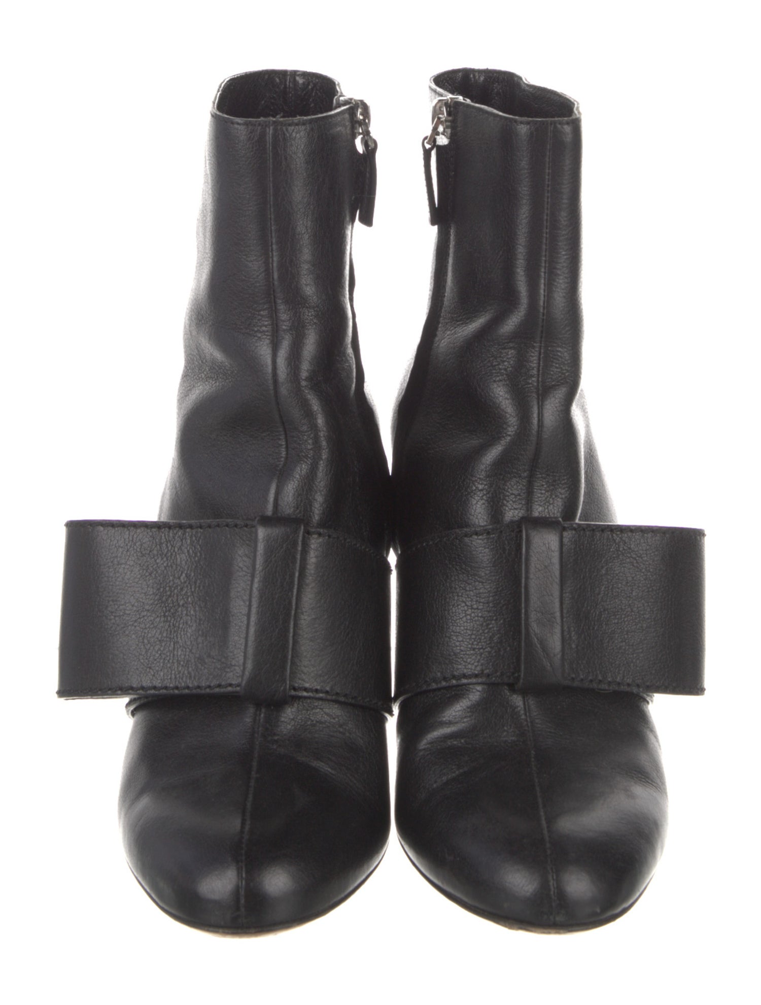 Valentino Leather Boots - Black Boots, Shoes - VAL404082 | The RealReal