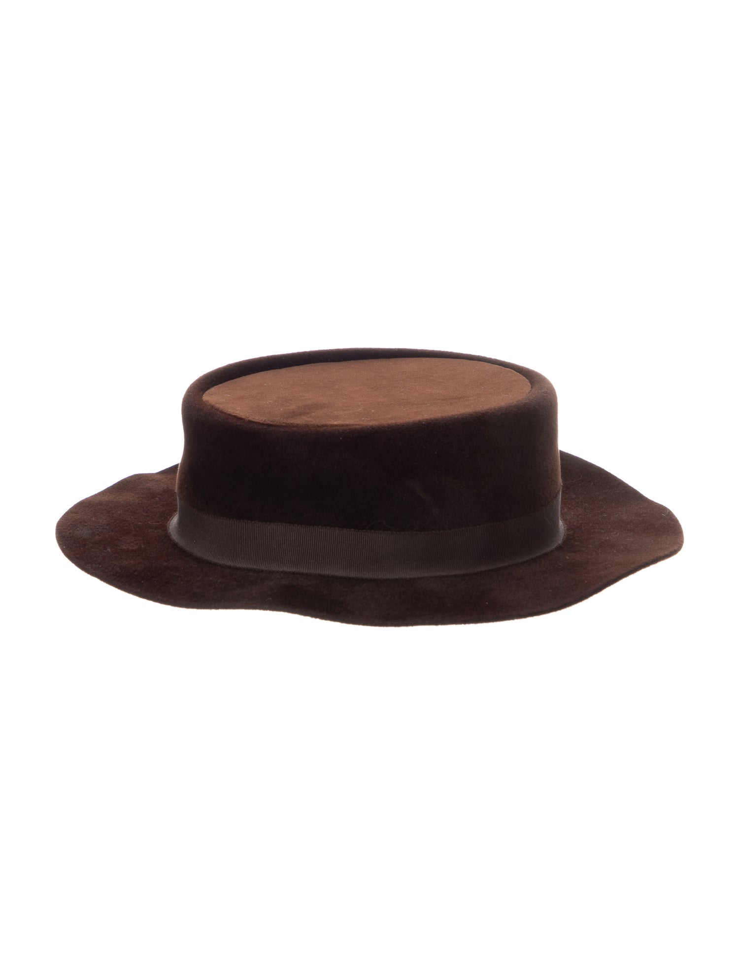 Valentino Velvet Top Hat - Brown Hats, Accessories - VAL405460 | The ...