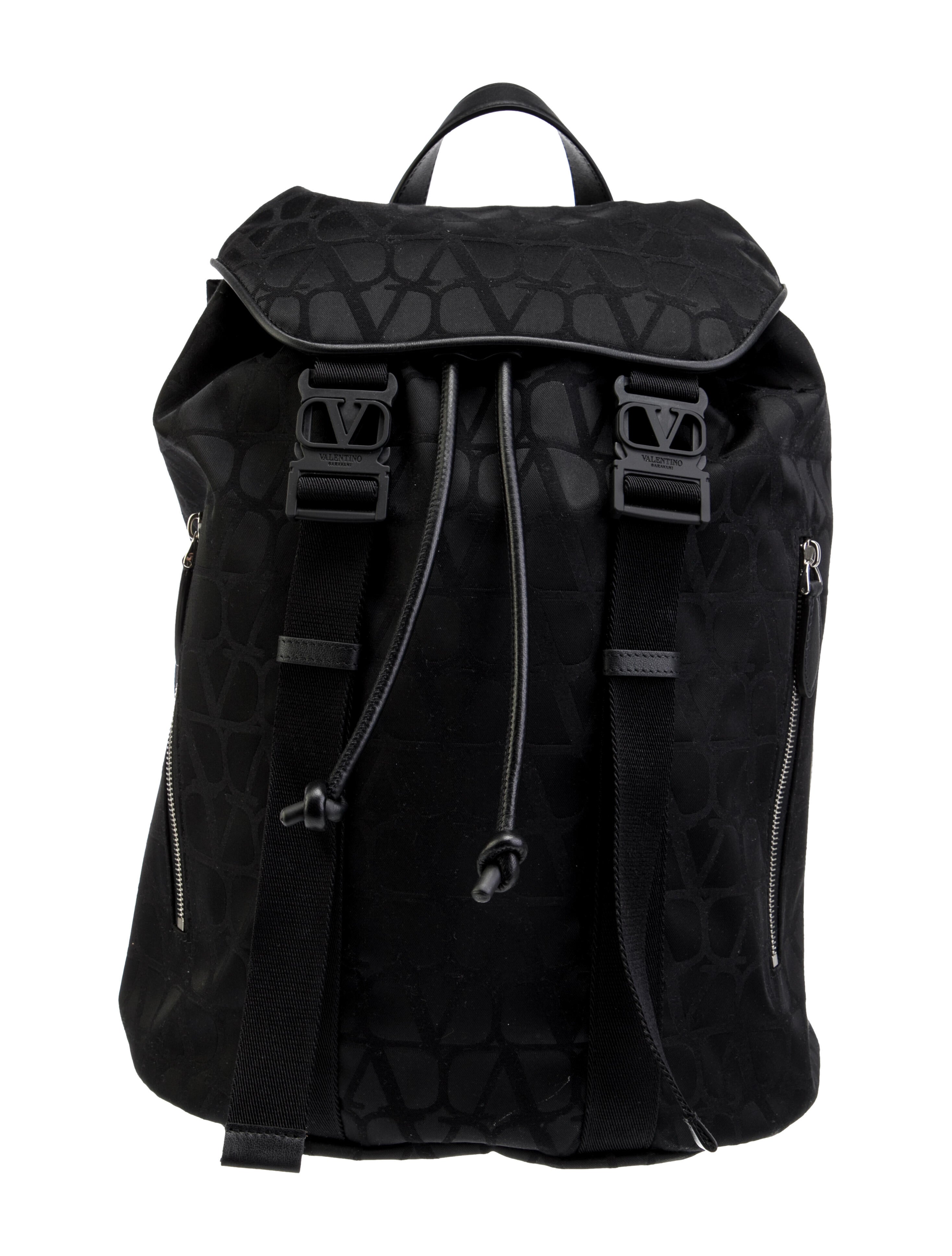 Valentino Toile Iconographe Backpack w/ Tags - Black Backpacks, Bags ...