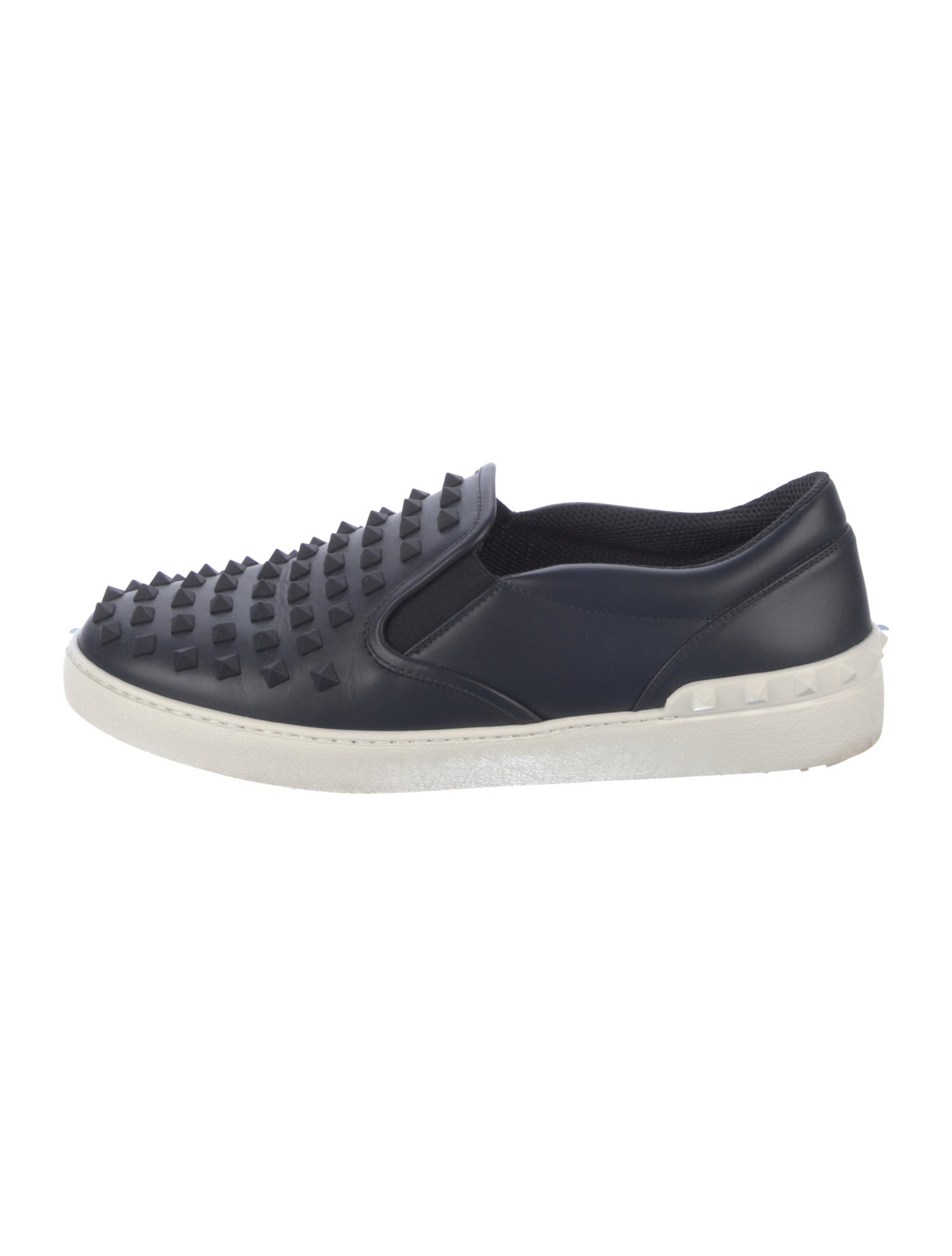 Valentino Leather Sneakers - Blue Sneakers, Shoes - VAL410024 | The ...