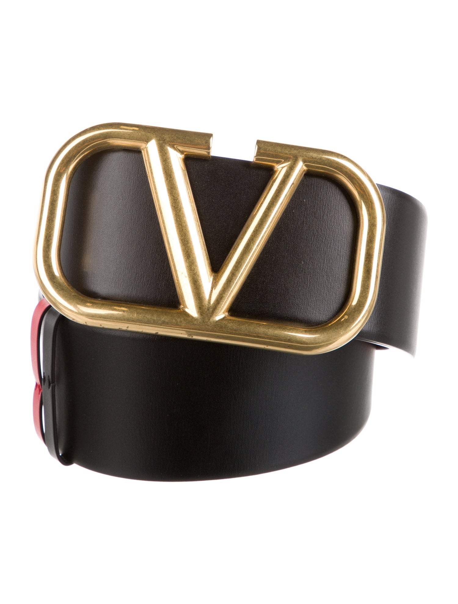 Valentino Wide Leather Belt - Black Belts, Accessories - VAL411007 ...