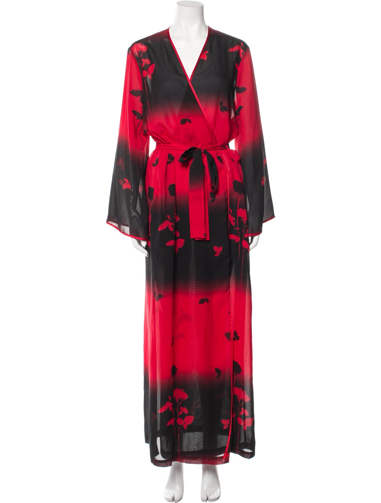 Valentino Intimo Tie-Dye Print Robe - Red Loungewear, Clothing ...