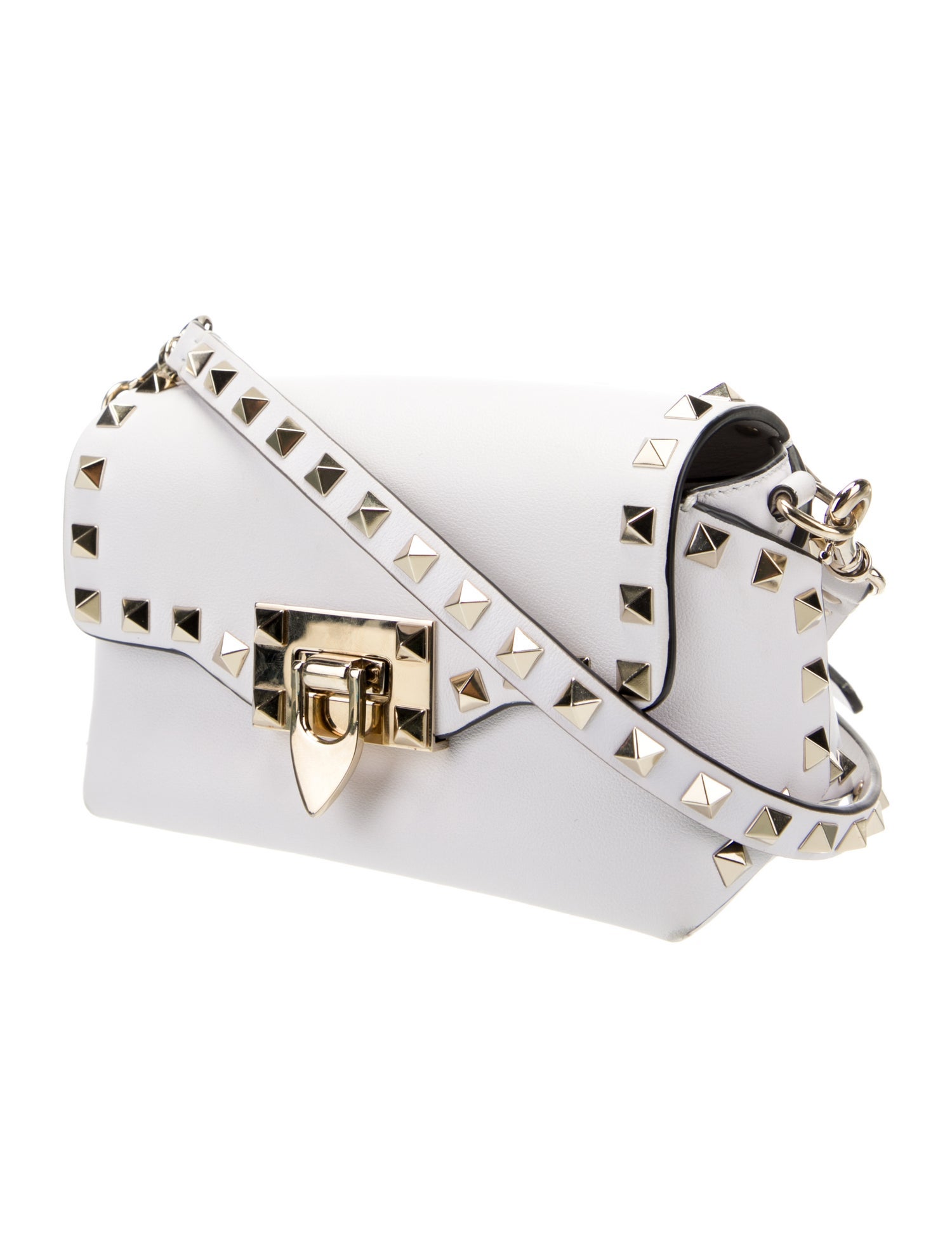 Valentino Studded Leather Crossbody Bag - Neutrals Crossbody Bags ...