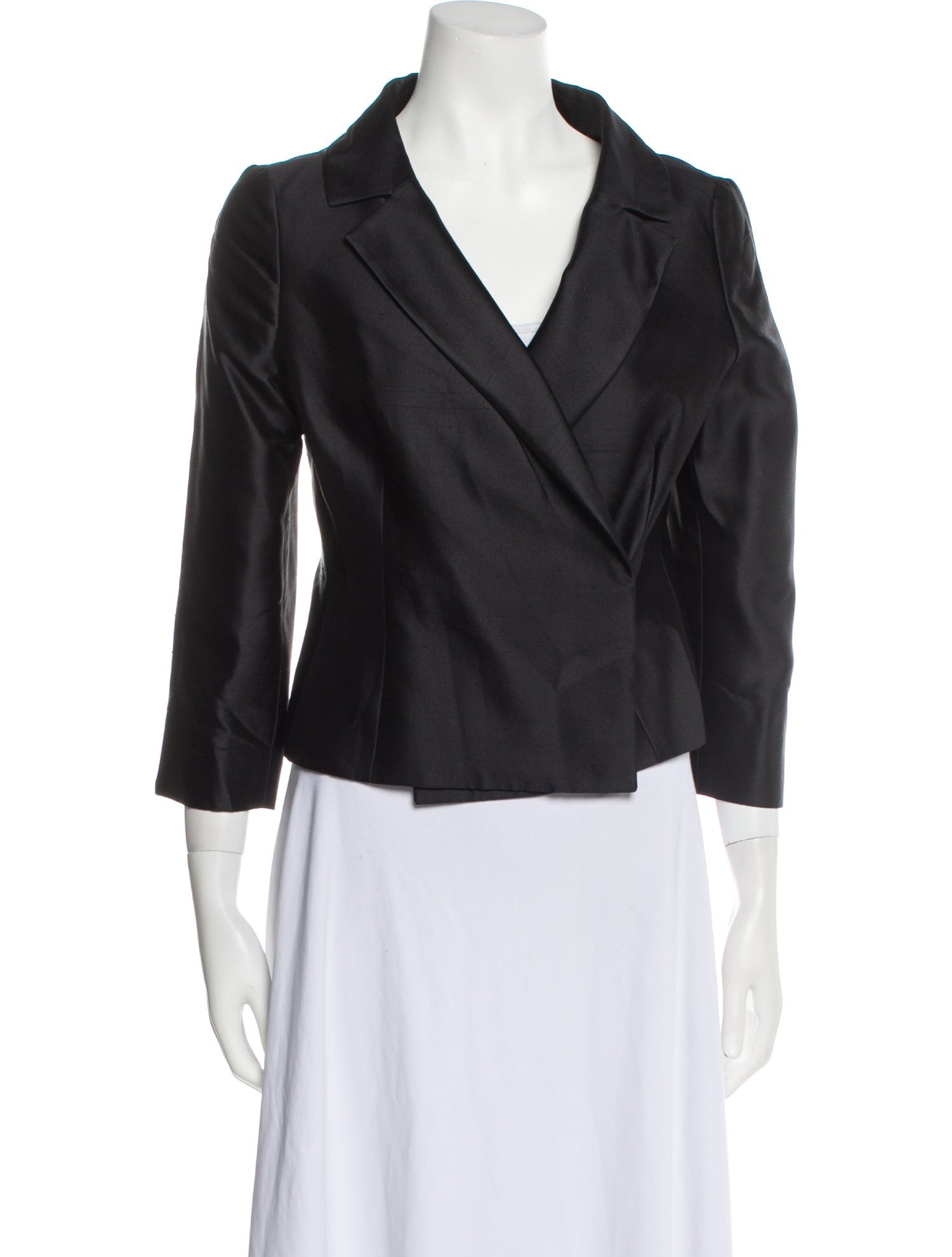 Valentino Silk Blazer - Black Jackets, Clothing - VAL423467 | The RealReal